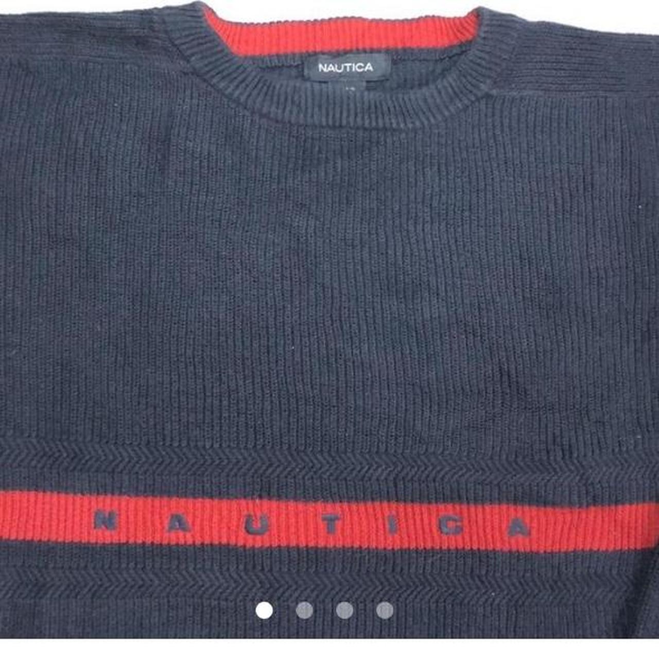NAUTICA CLASSIC NAVY AND RED VINTAGE... - Depop