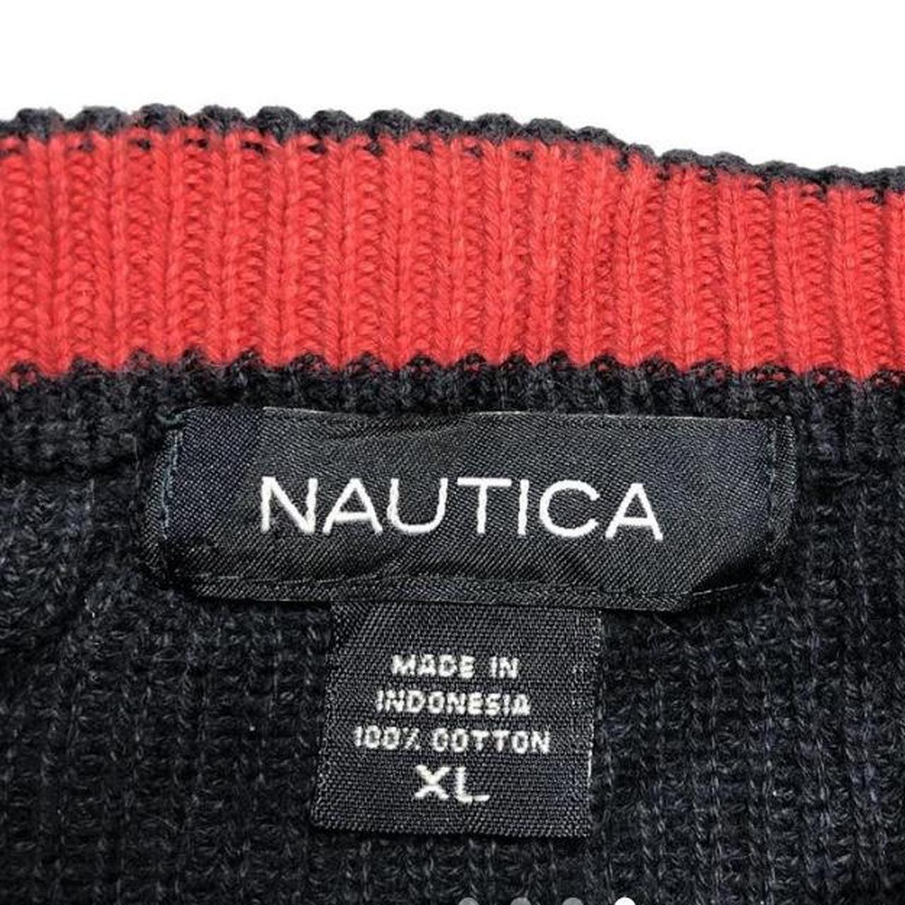 NAUTICA CLASSIC NAVY AND RED VINTAGE... - Depop