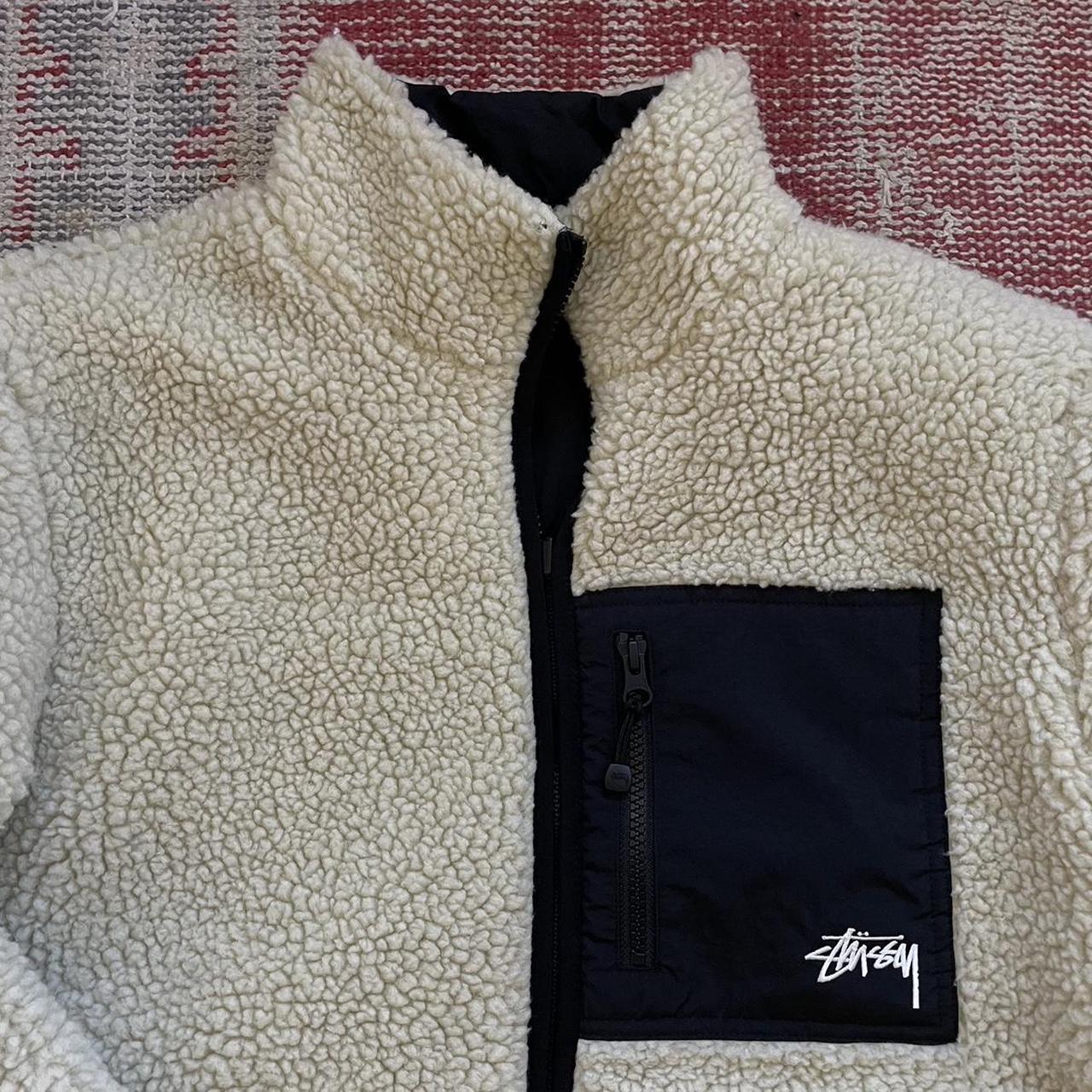 Stussy 8-ball fleece Reversible (photos show both... - Depop