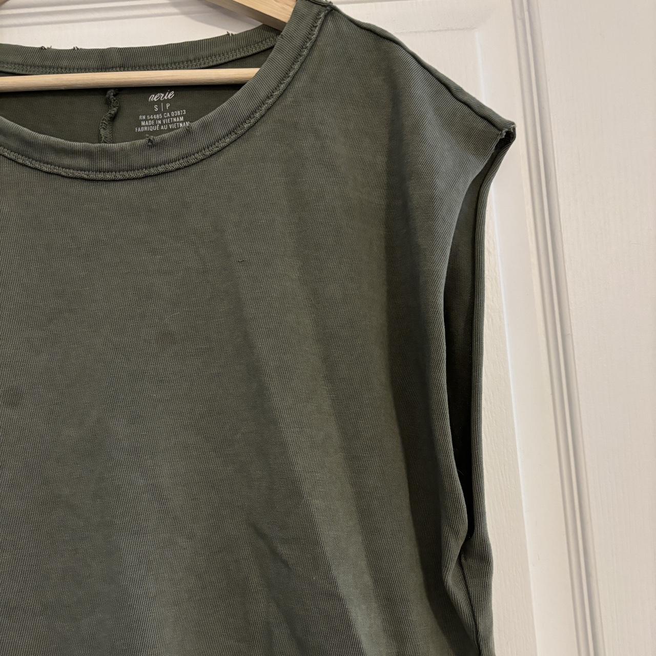 Deep sage green Aerie tank top - size small but very... - Depop