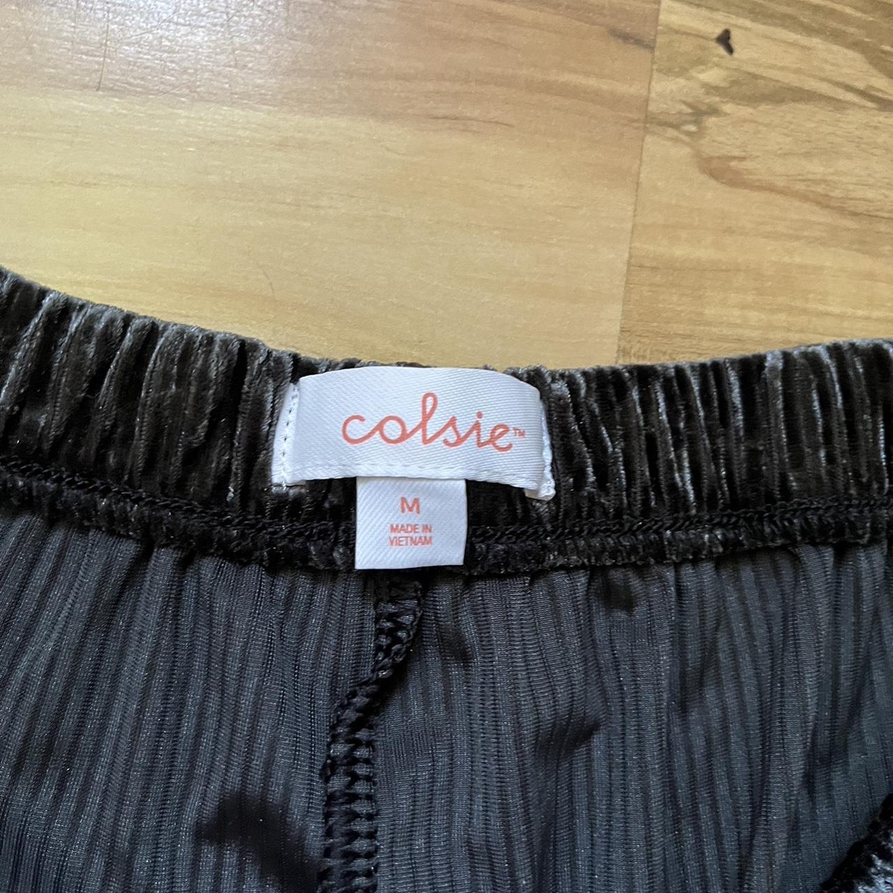 colsie (target) black corduroy sleep shorts - Depop