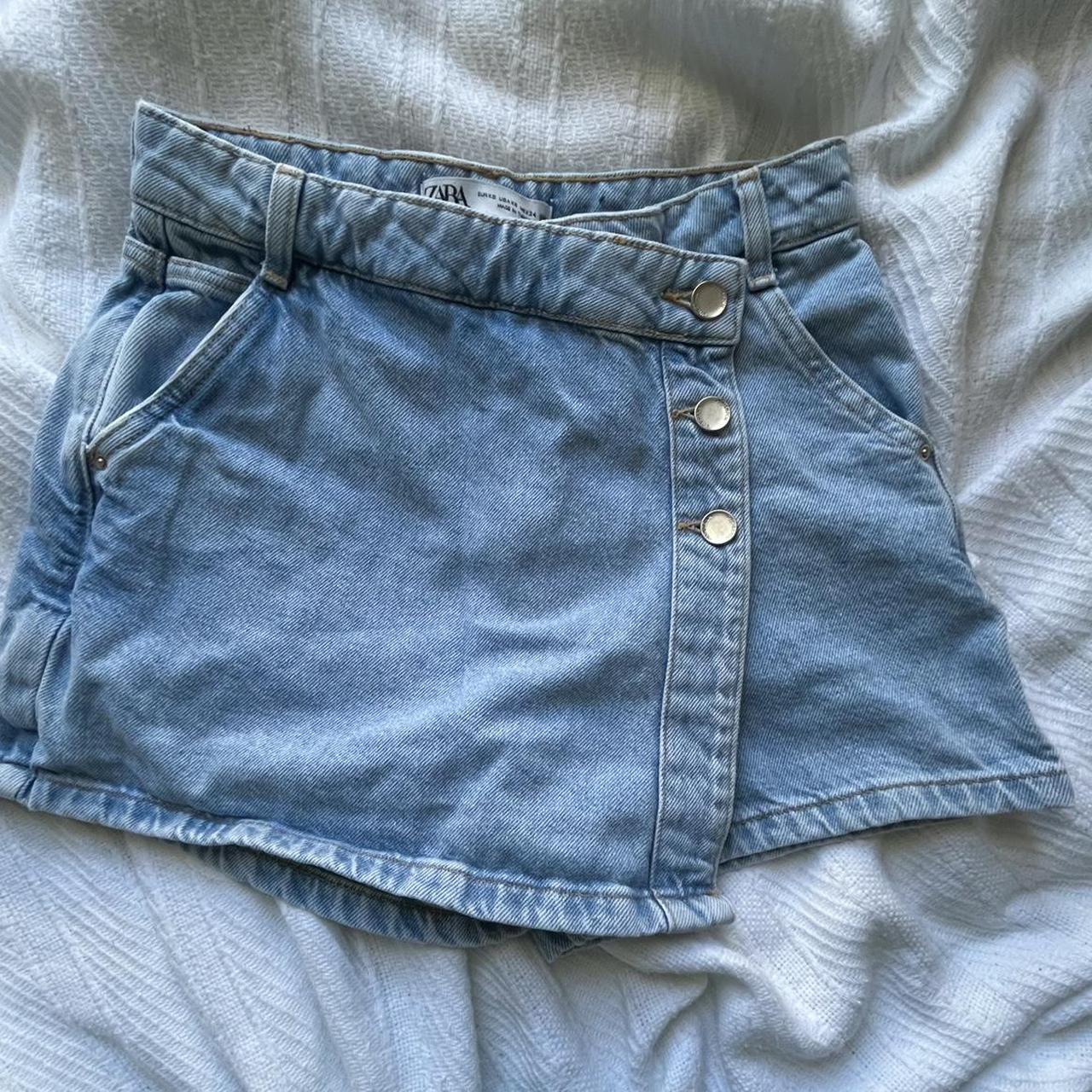 Zara Mini Skort size US XS -fits 24-25 in... - Depop