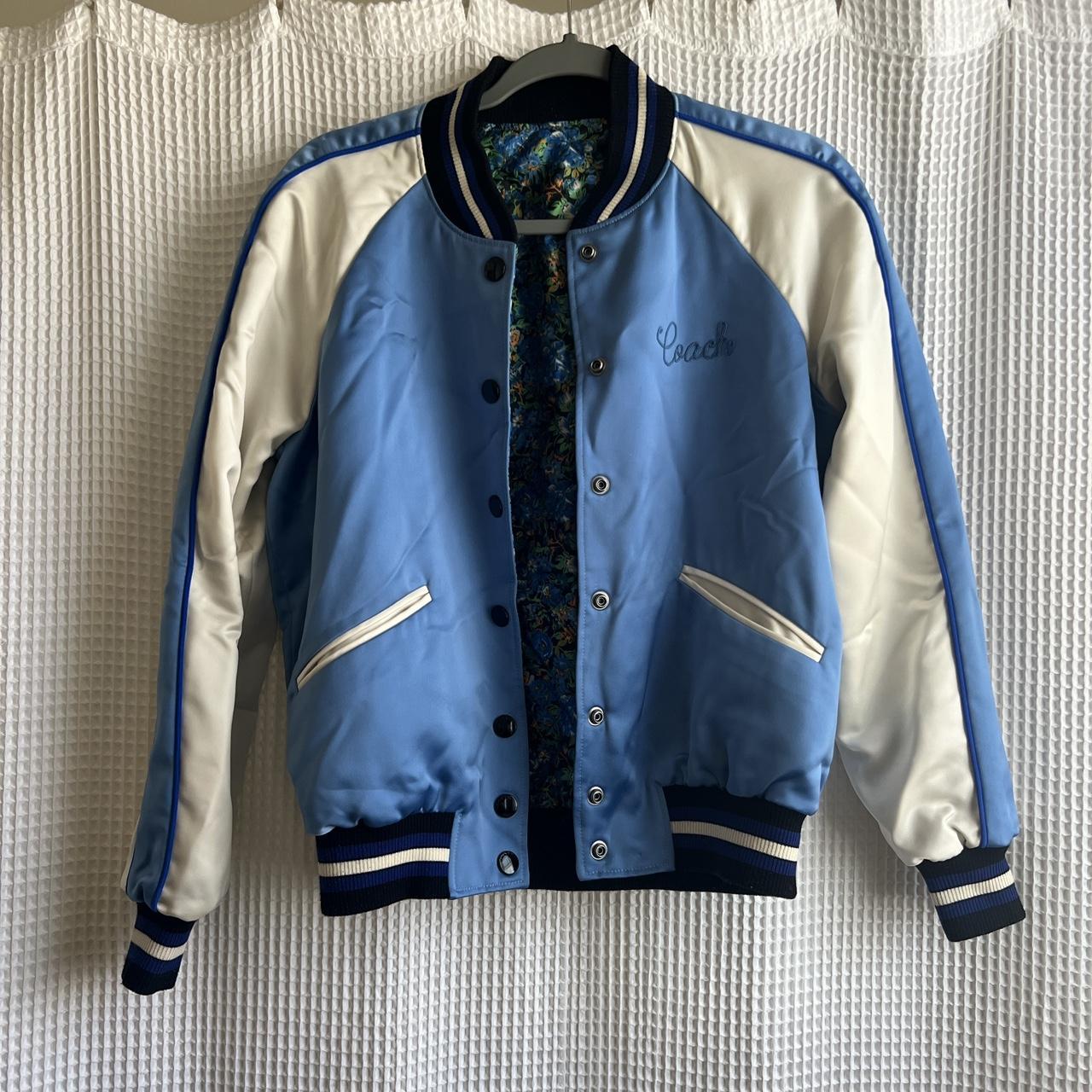 coach | reversible varsity jacket, like new, size small - Depop
