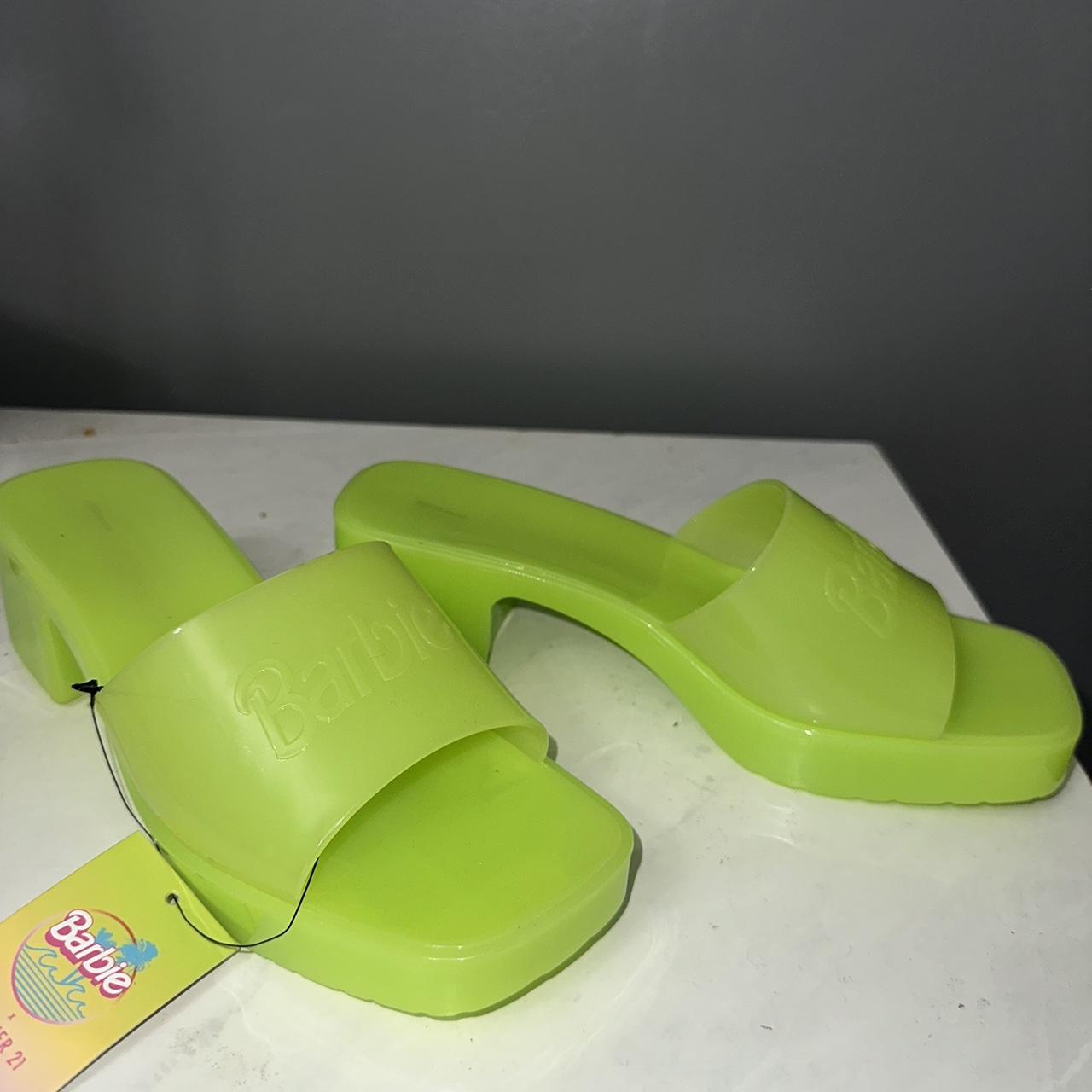 F21 x Barbie collection jelly platform sandals •... - Depop
