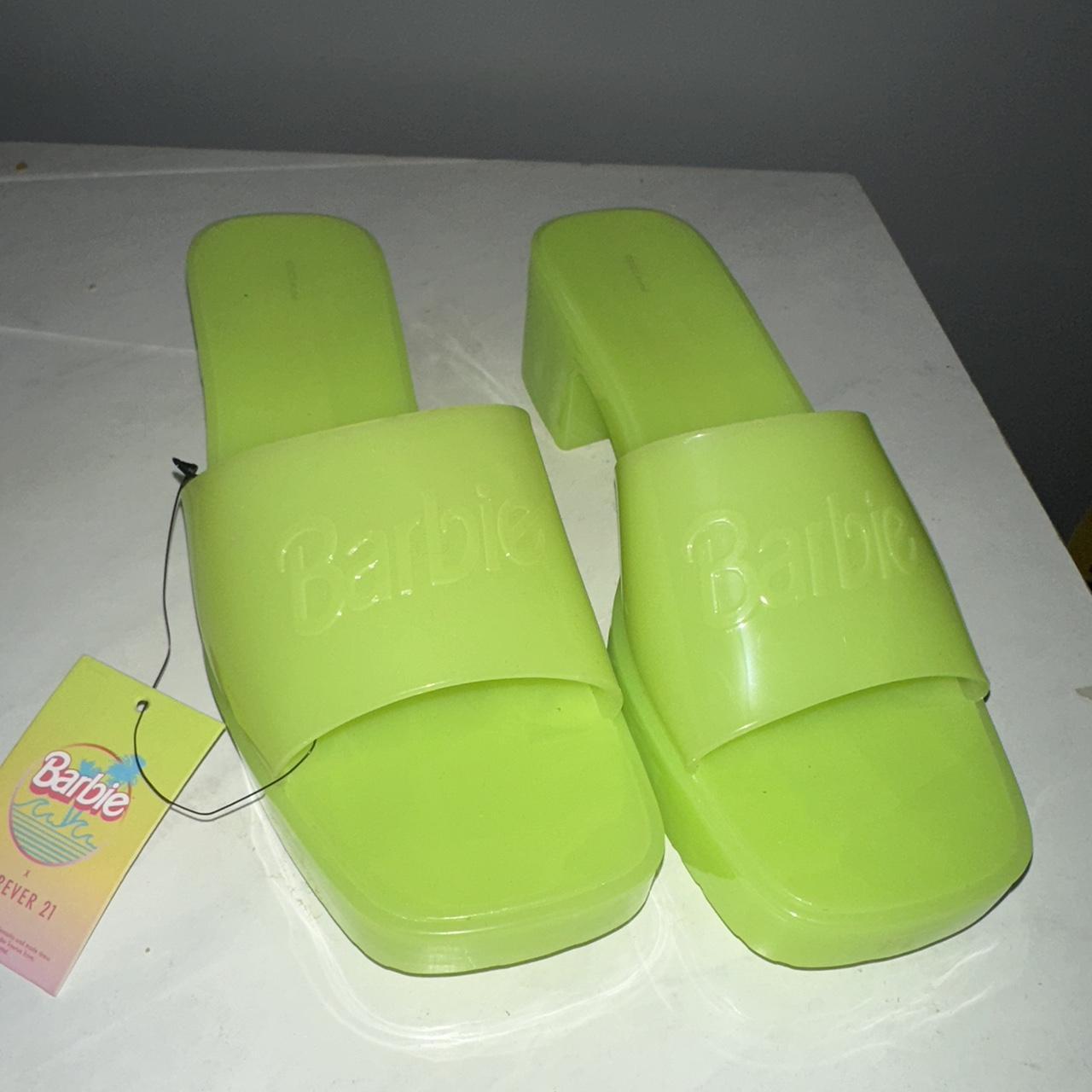 F21 x Barbie collection jelly platform sandals •... - Depop