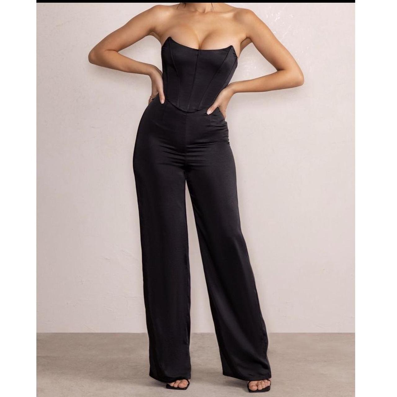 Club L jumpsuit / club l black jumpsuit / club l... - Depop