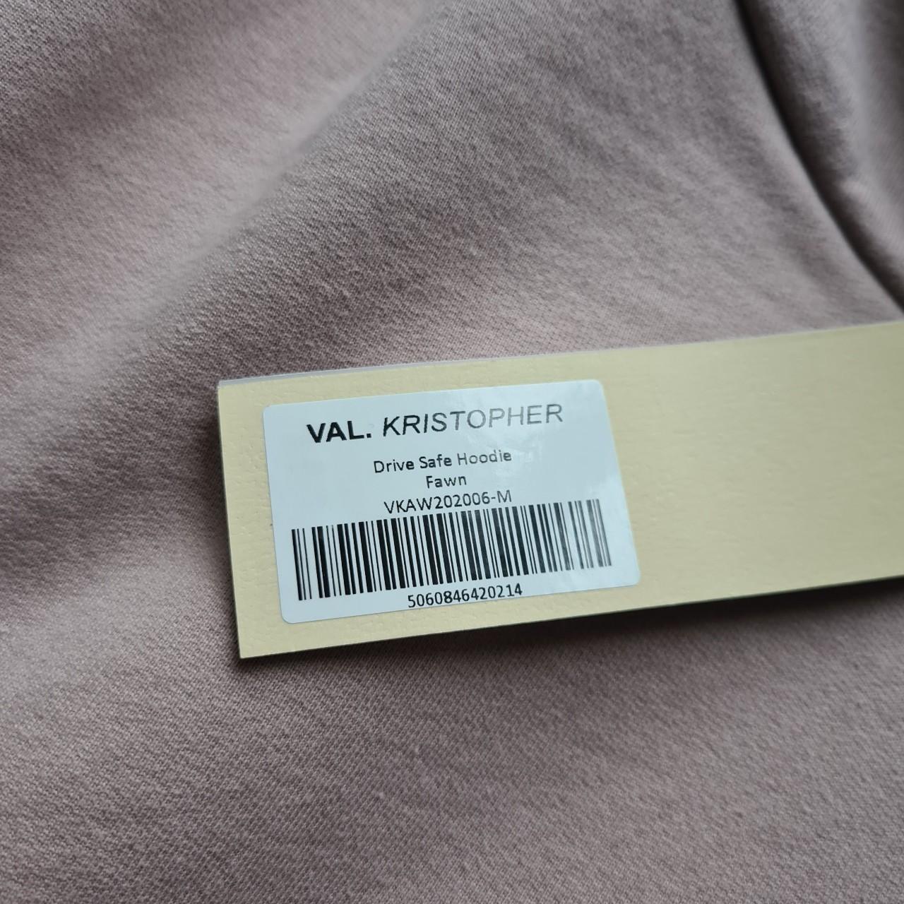 VAL KRISTOPHER DRIVE SAFE HOODIE IN PINK (FAWN) SIZE... - Depop