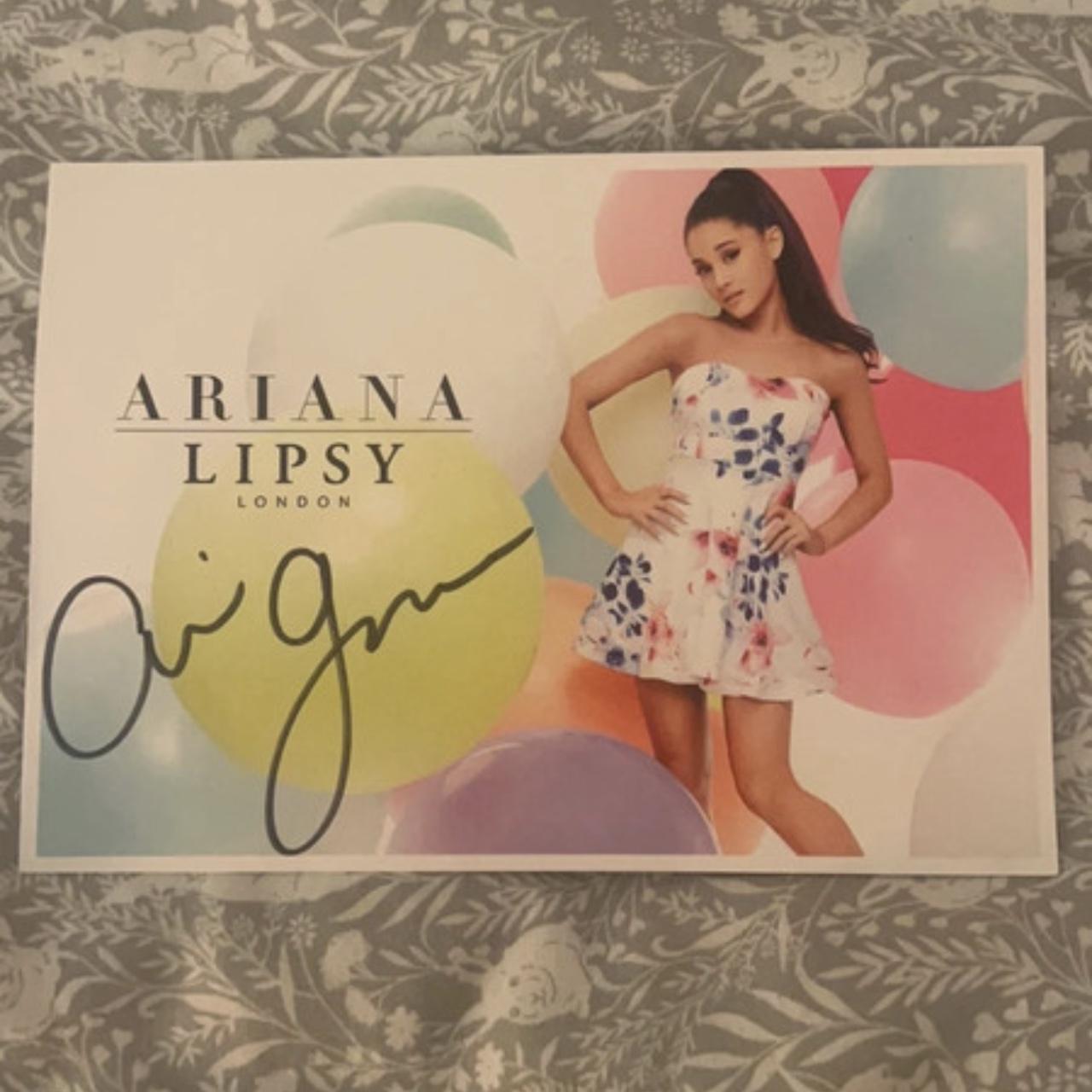 super rare authentic ariana grande signed card... - Depop
