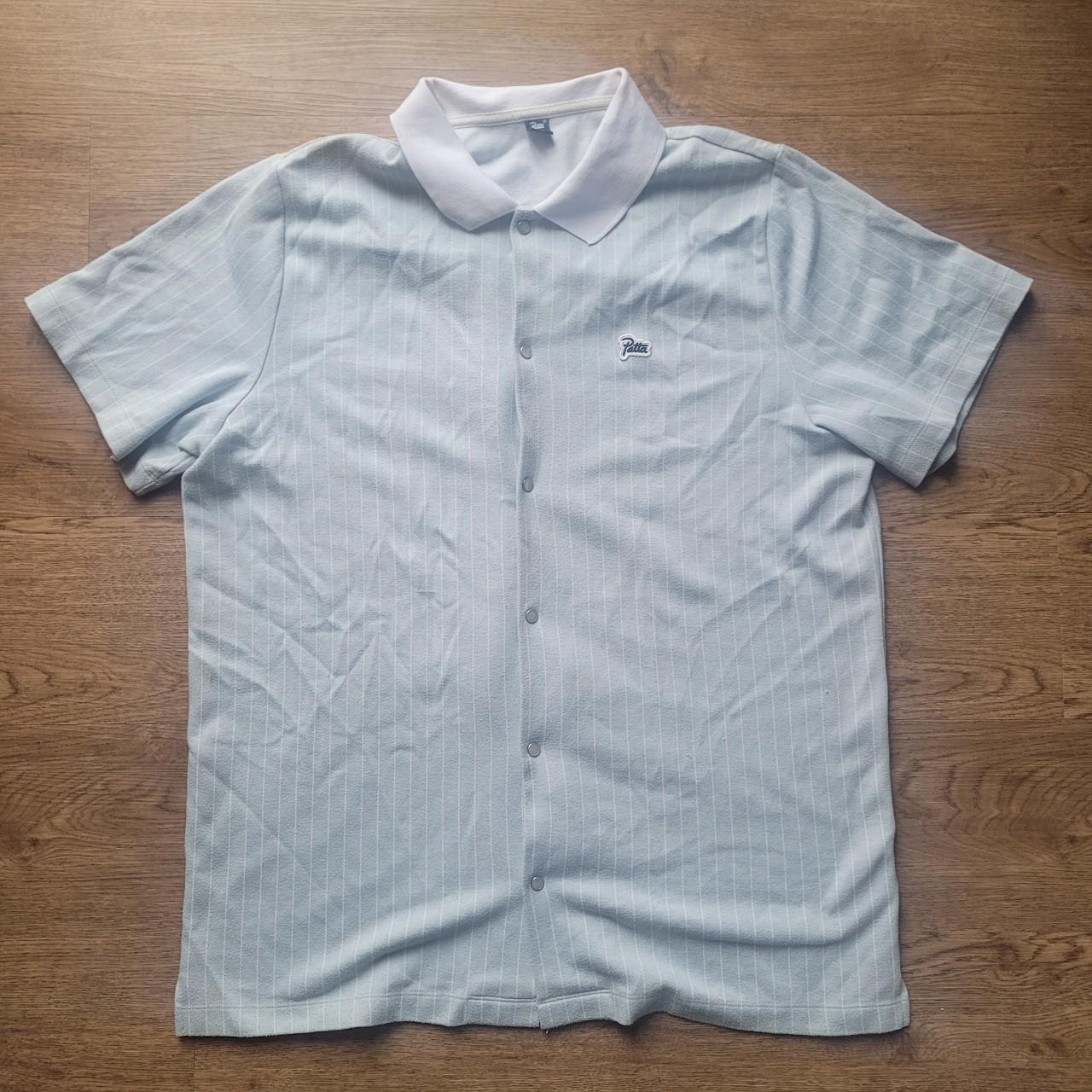 Patta Baby Blue Baseball Shirt - Size XXL Worn but... - Depop