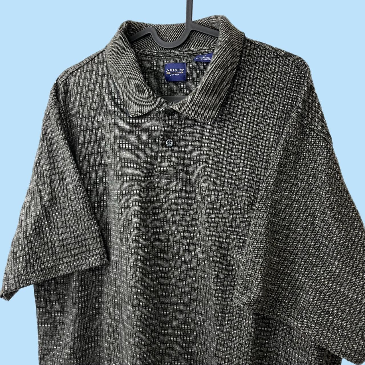 Vintage patterned polo shirt Size XL PLEASE CHECK... - Depop