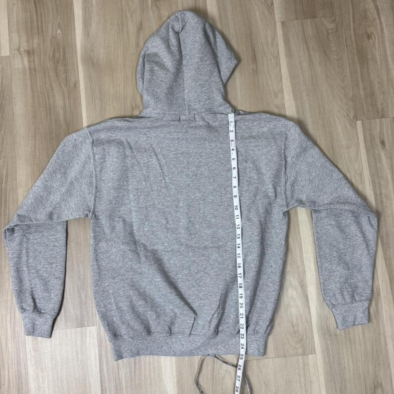 one of one grey bolted logo hoodie size medium... - Depop