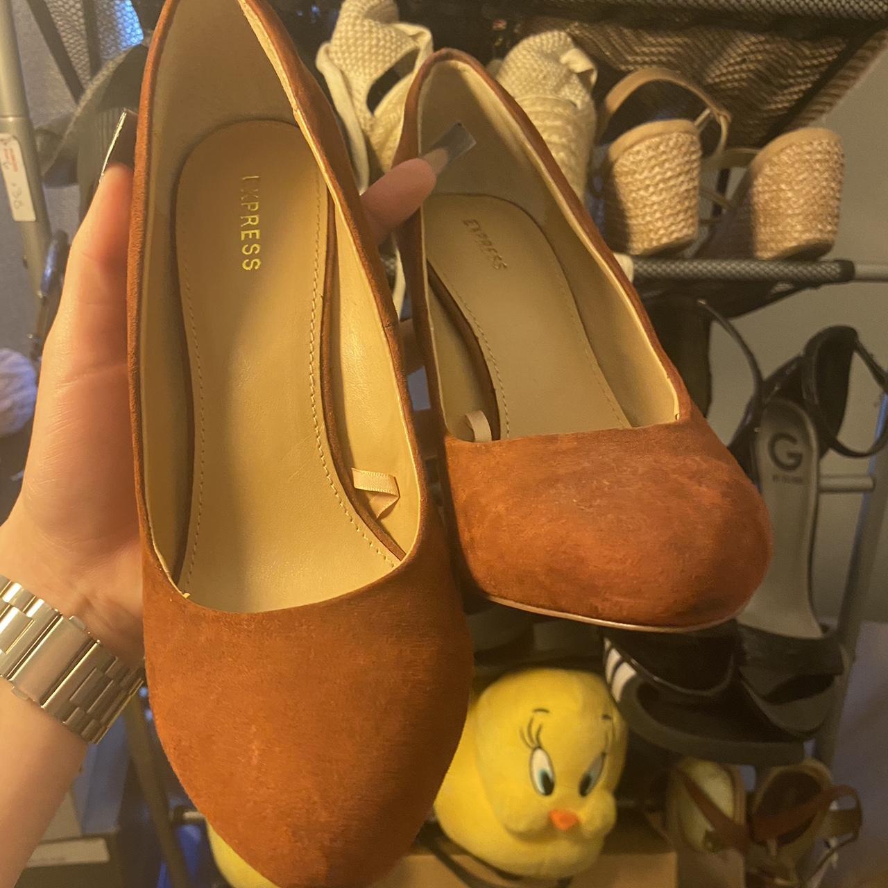 size 7 Brownish terracotta EXPRESS heels worn... - Depop