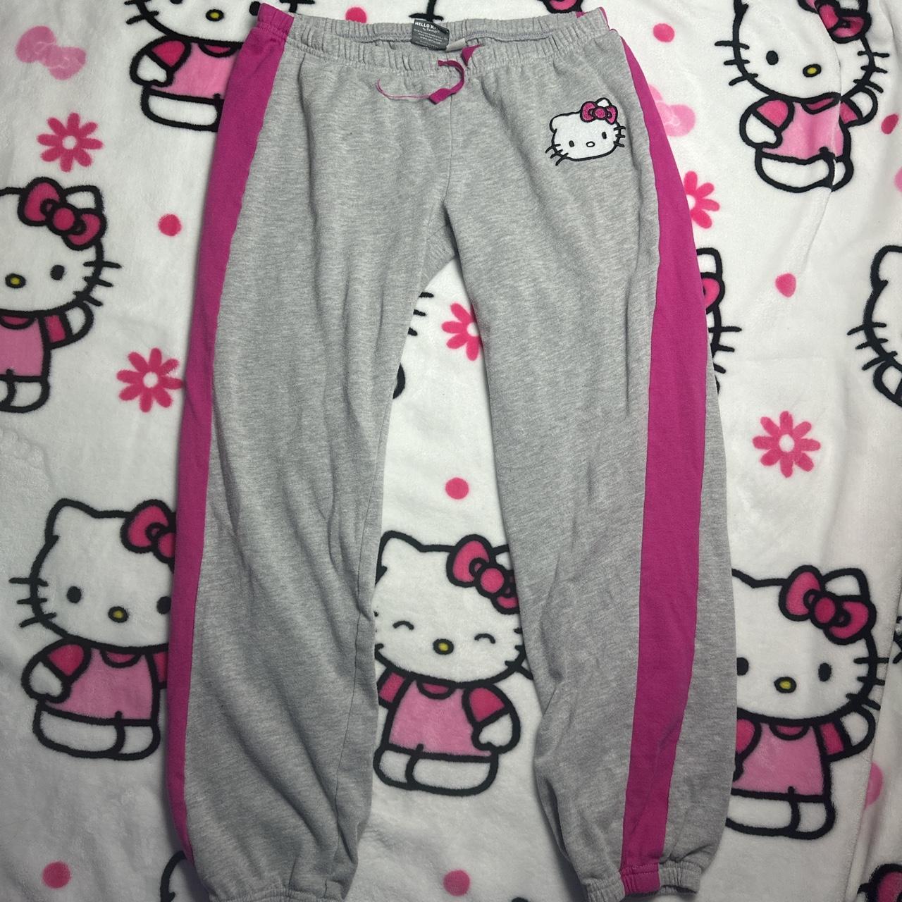 medium sized hello kitty jogger sweatpants . In good... - Depop