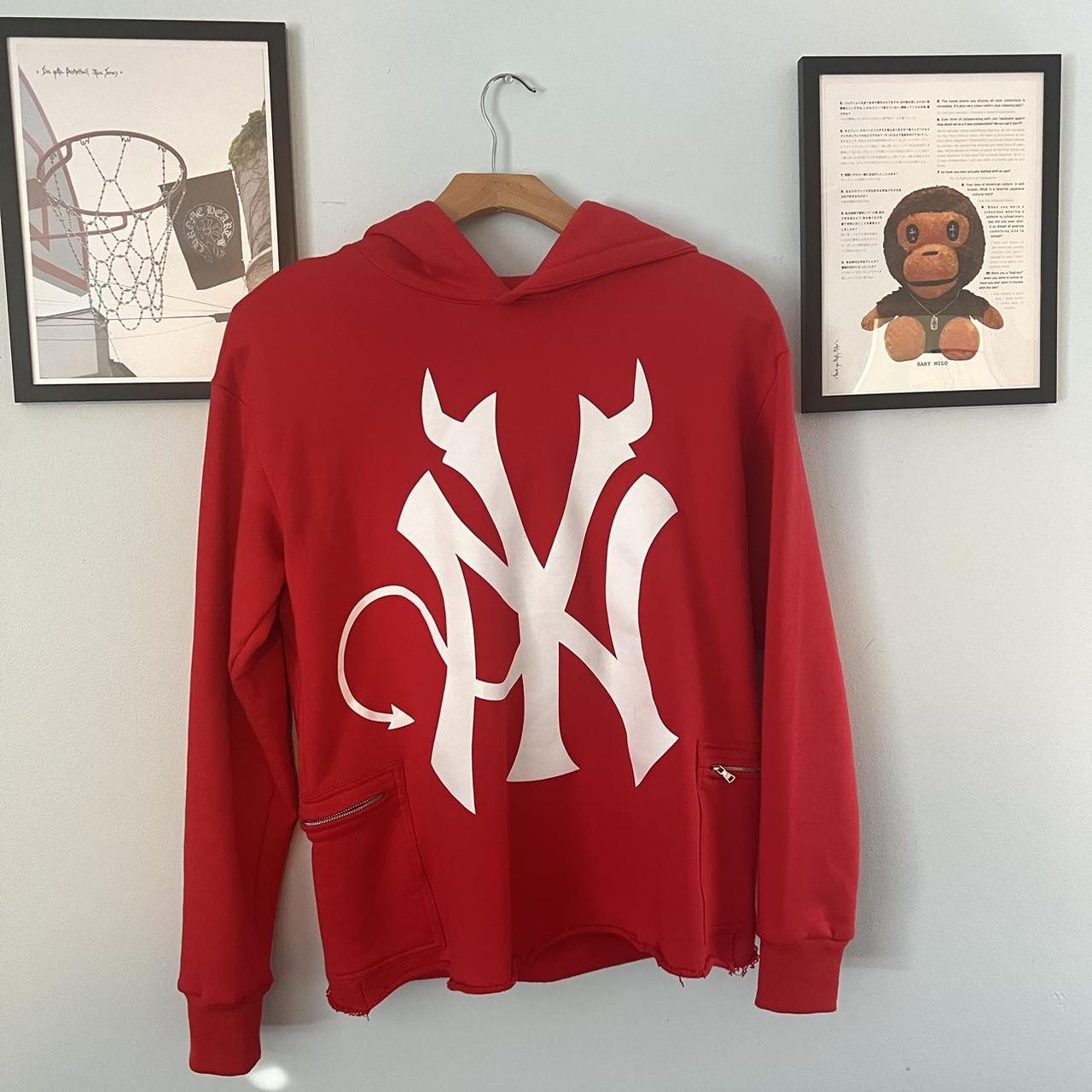 JPGOON New York devil horn hoodie ️ Size M super... - Depop