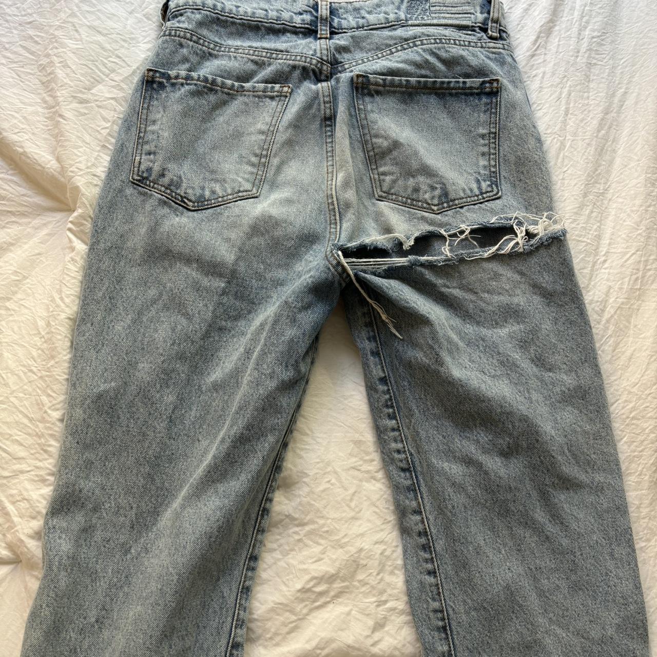 Revive straight leg jeans Slit by butt Size 29... - Depop