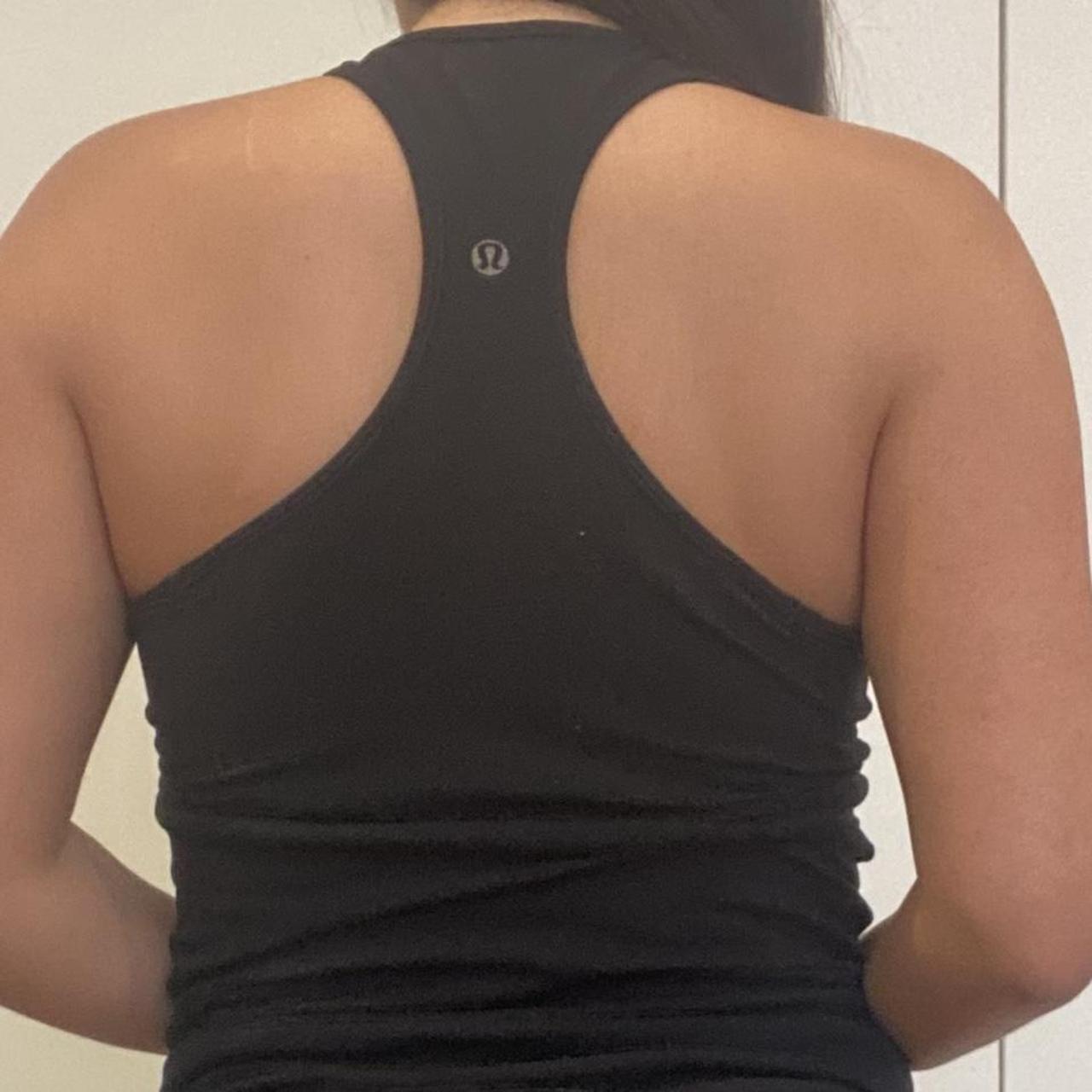 Lululemon Racerback Black Tank Top Size... - Depop