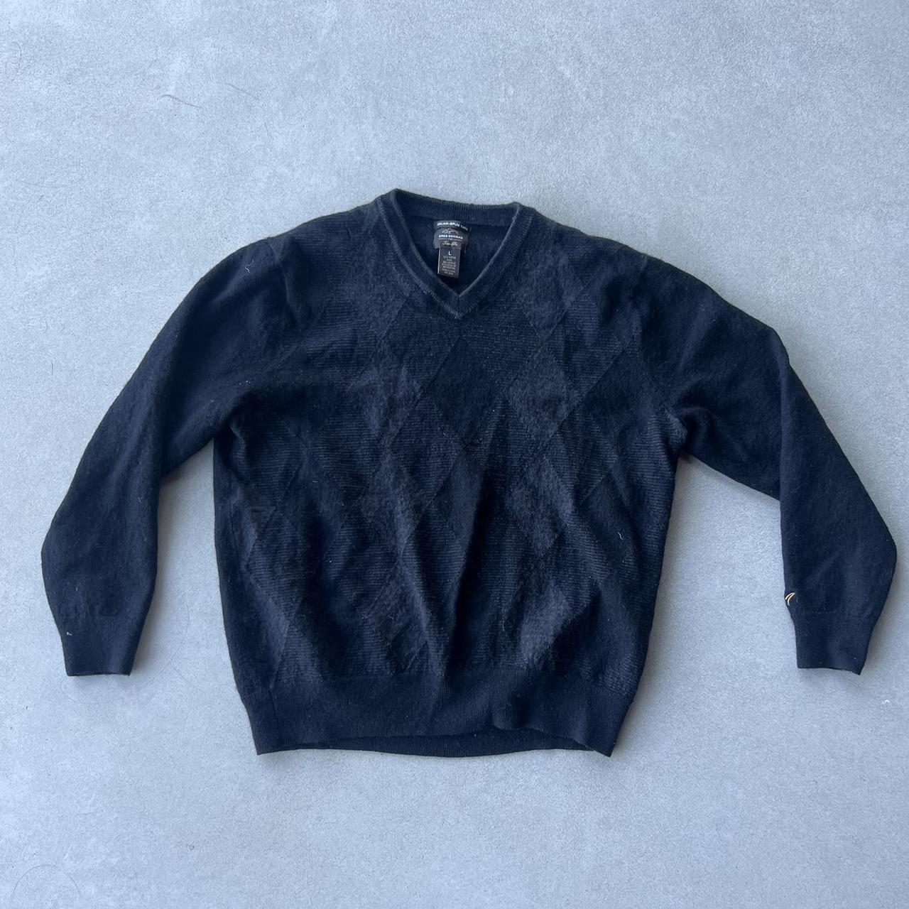 Greg Norman Collection Men's Black Jumper | Depop