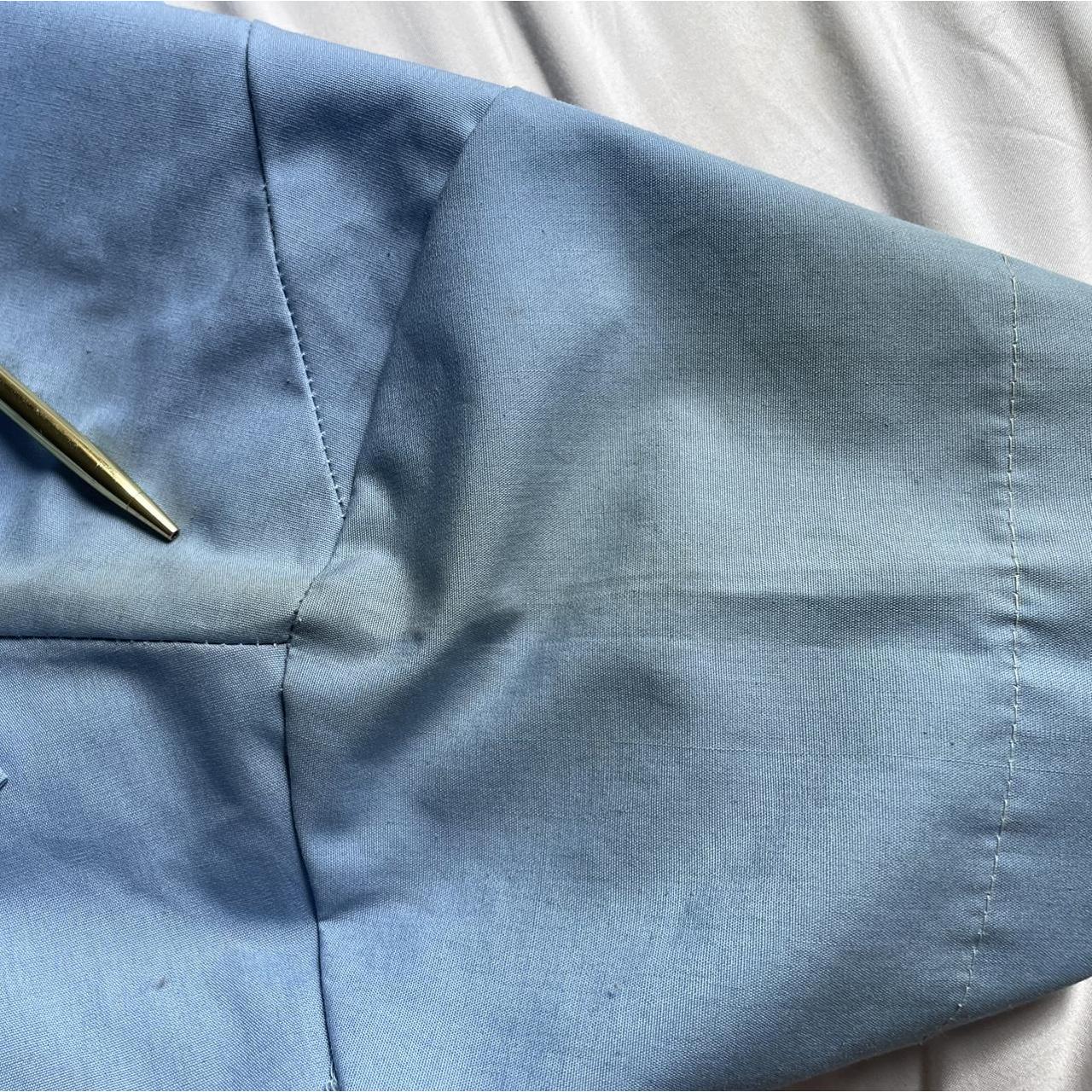 Vintage 50s uniform dress • Retro cornflower blue... - Depop