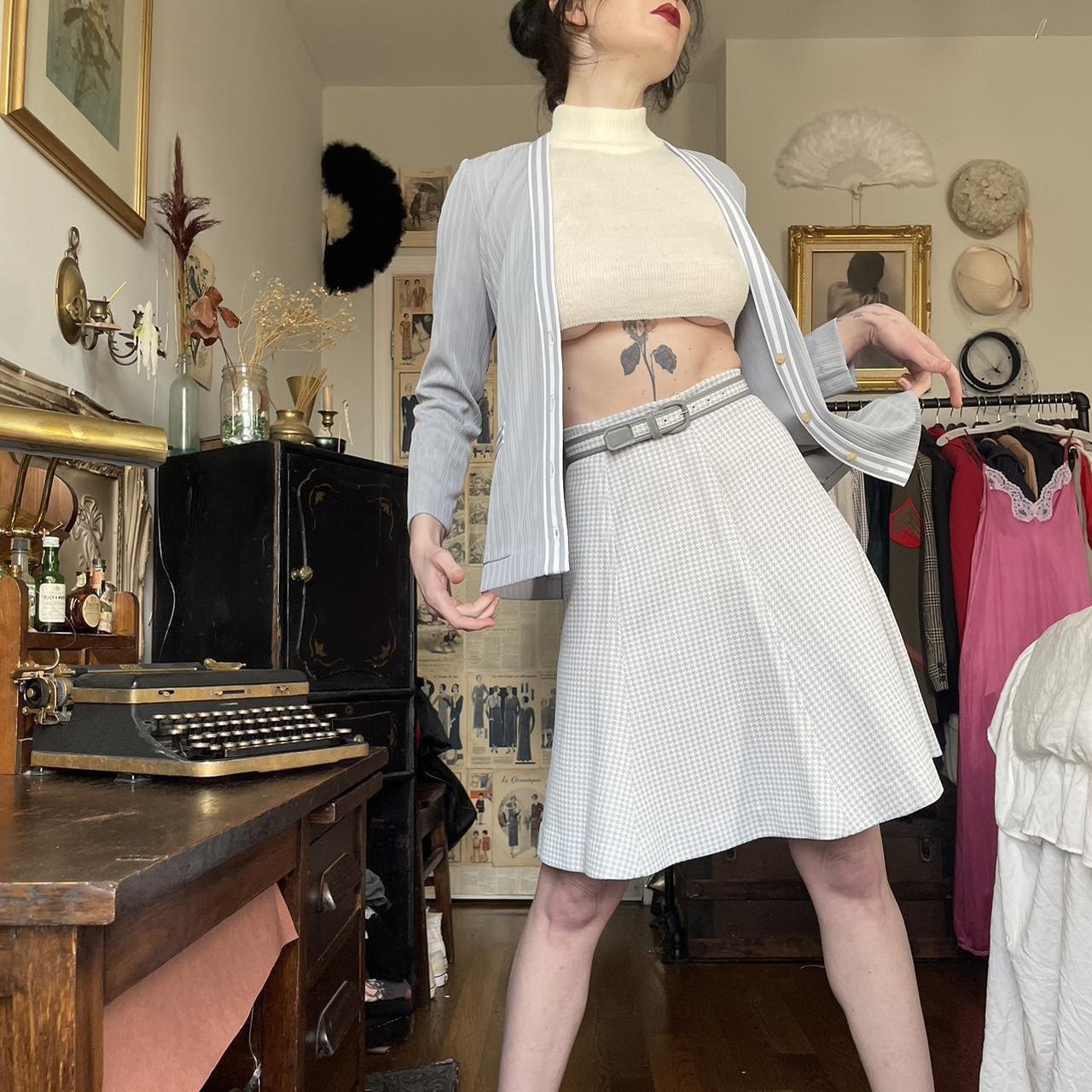 Vintage 70s skirt set • Preppy vintage coordinated... - Depop