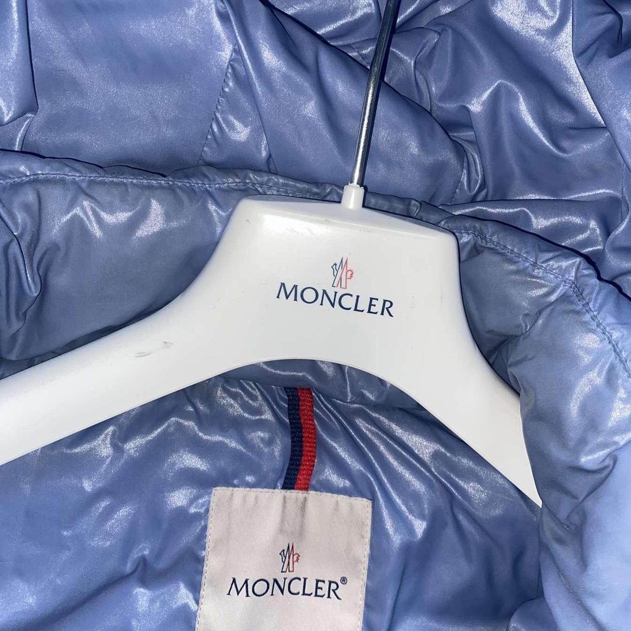 Moncler Light blue Cuvellier coat Paid £995 Worn... - Depop