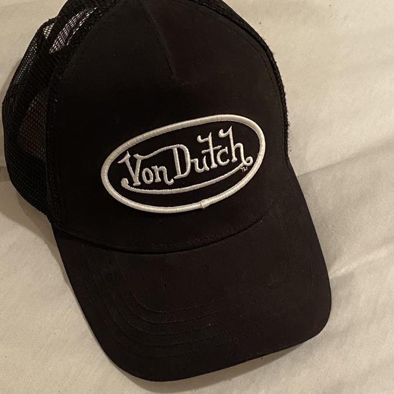 Von Dutch Men's Black Hat | Depop