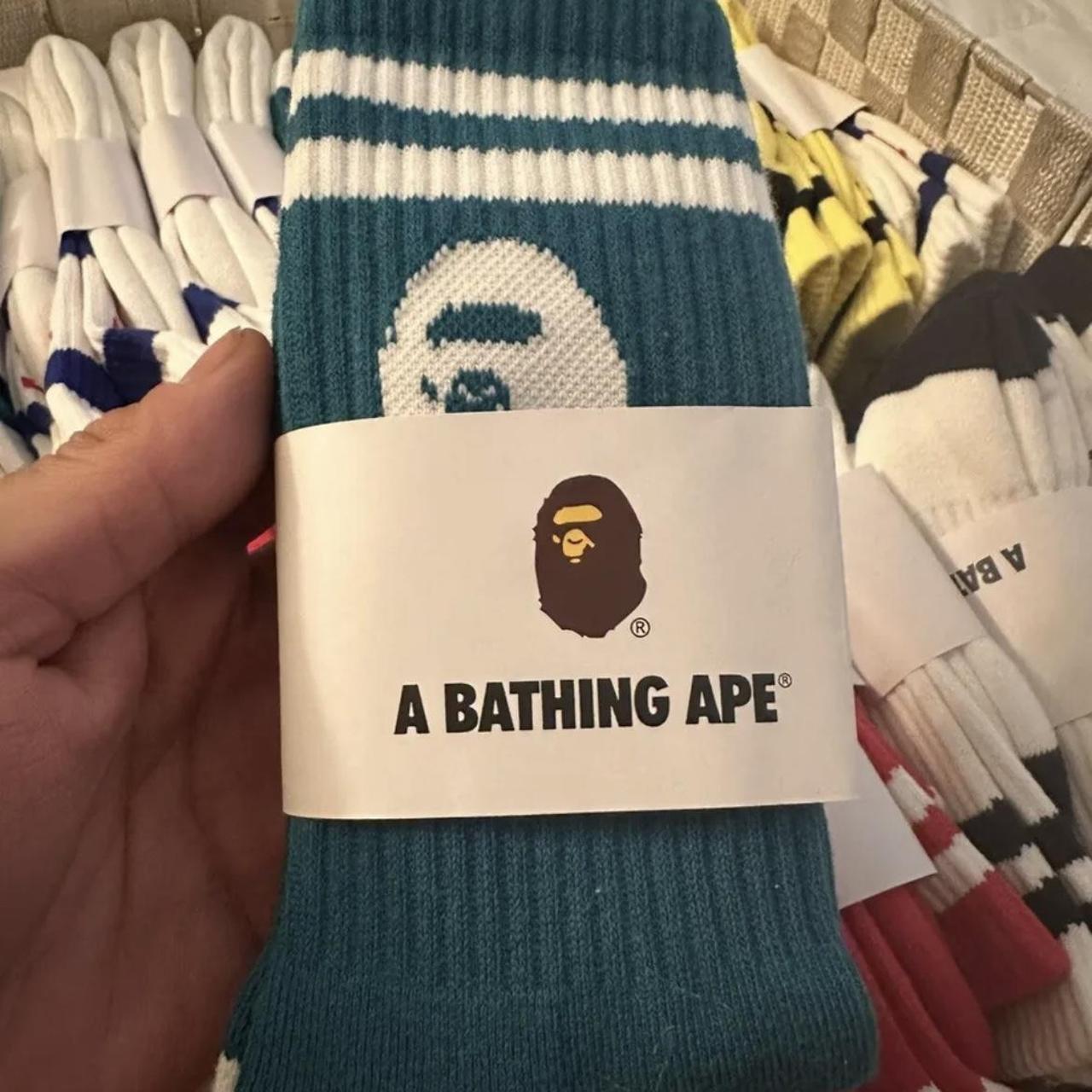 Bape socks TEAL high quality fast shipping check... - Depop