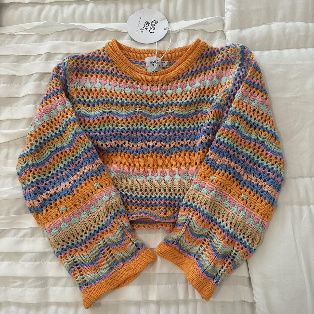 NWT Princess Polly crochet sweater Size... - Depop