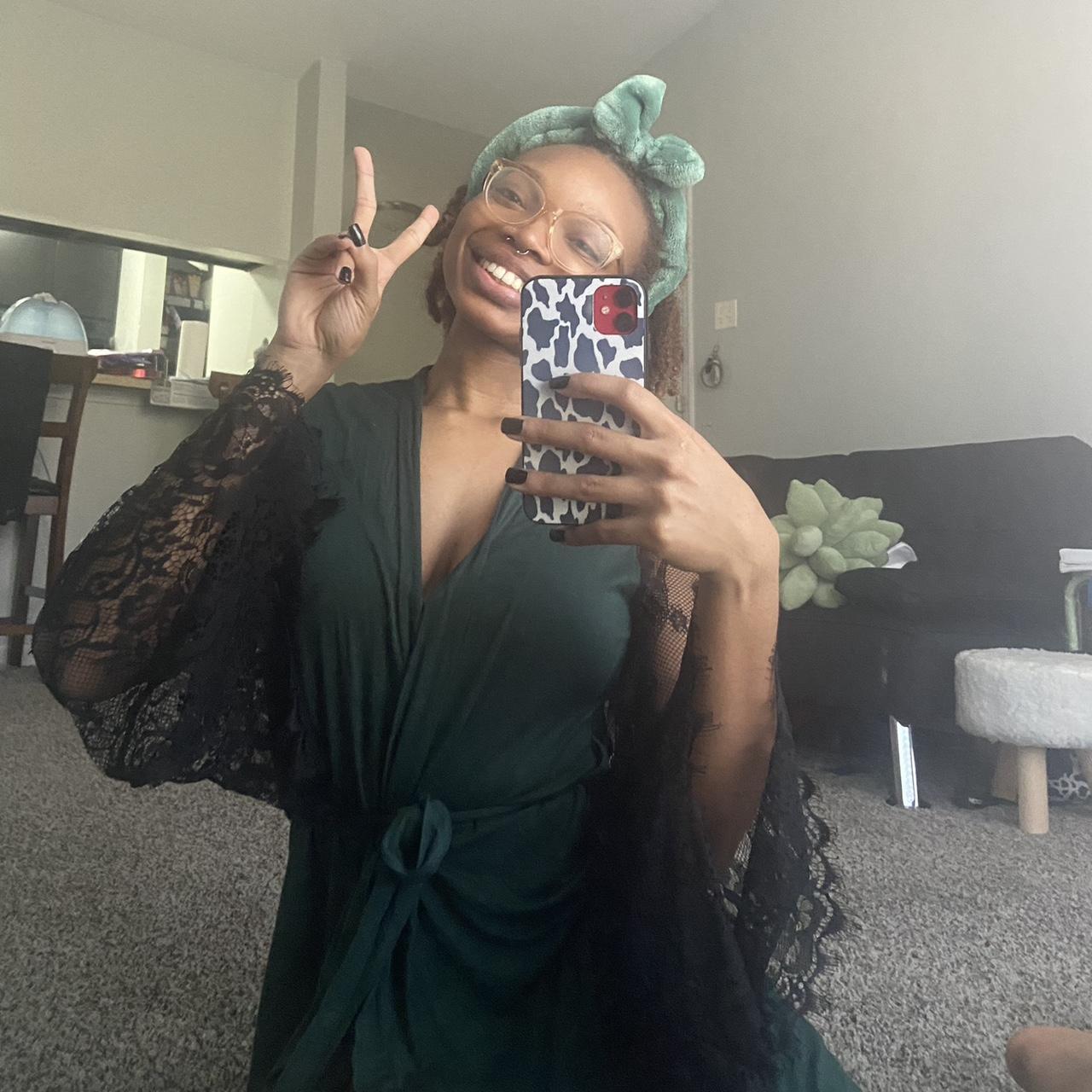 Forest Green Robe - Depop