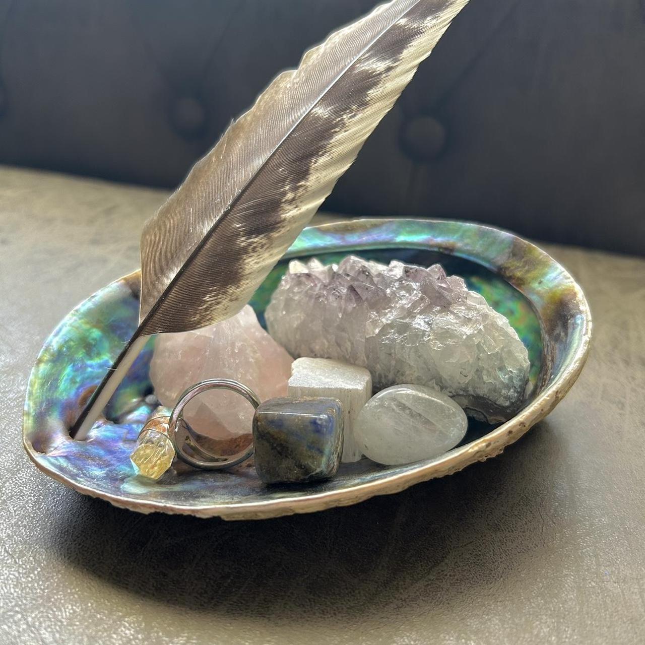 authentic crystals & shell lot! includes;... - Depop