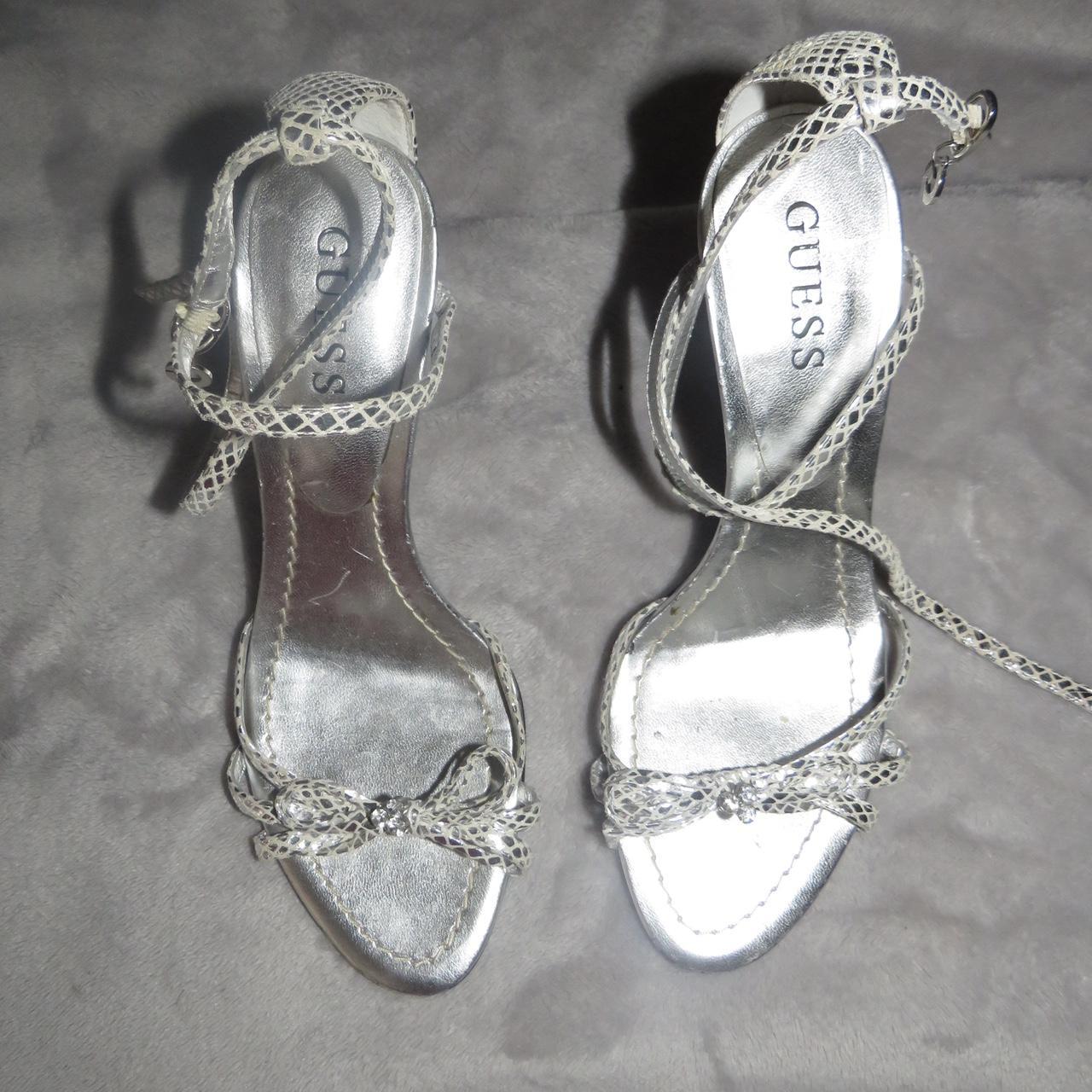 Guess Women's Silver Footwear | Depop