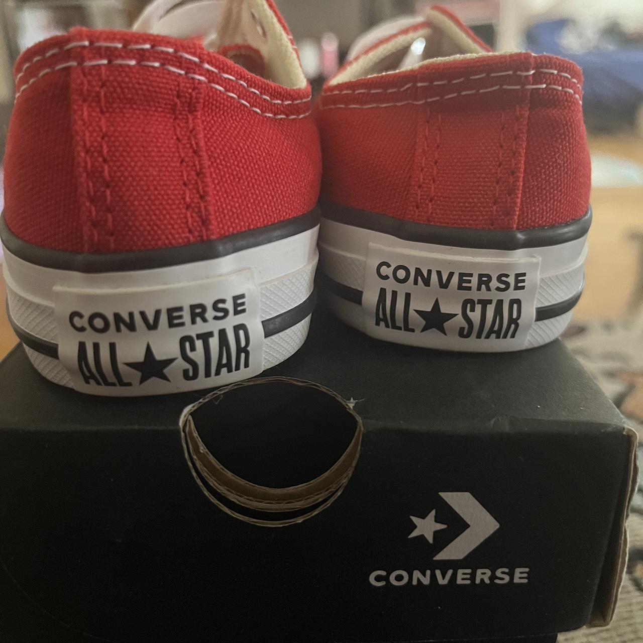 These little red sneakers are perfect for kids who... - Depop