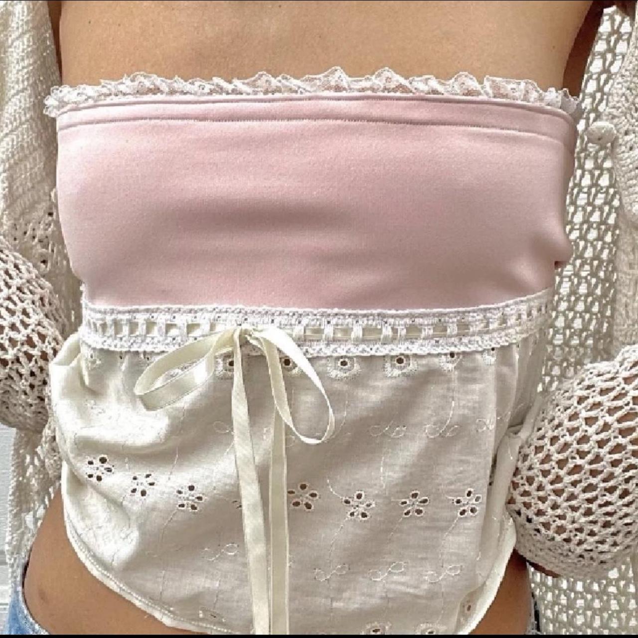 handmade made to order coquette ribbon bow pink and... | Depop