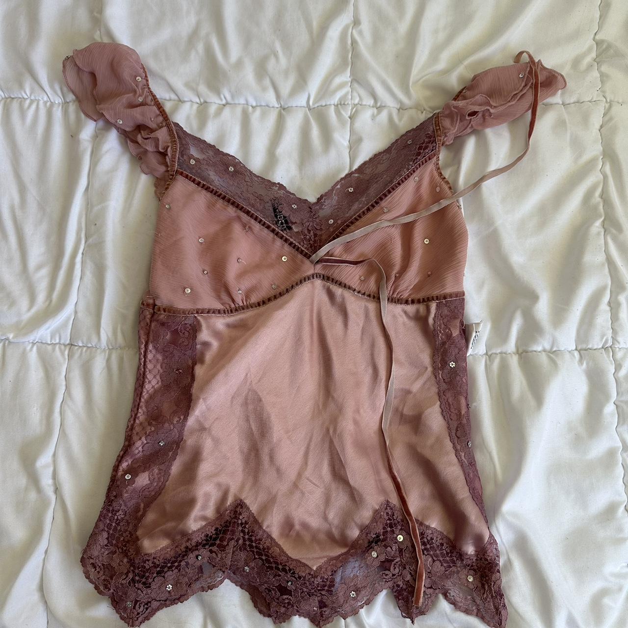 Gorgeous Detailed Pink Blouse Size 6 Perfect Depop