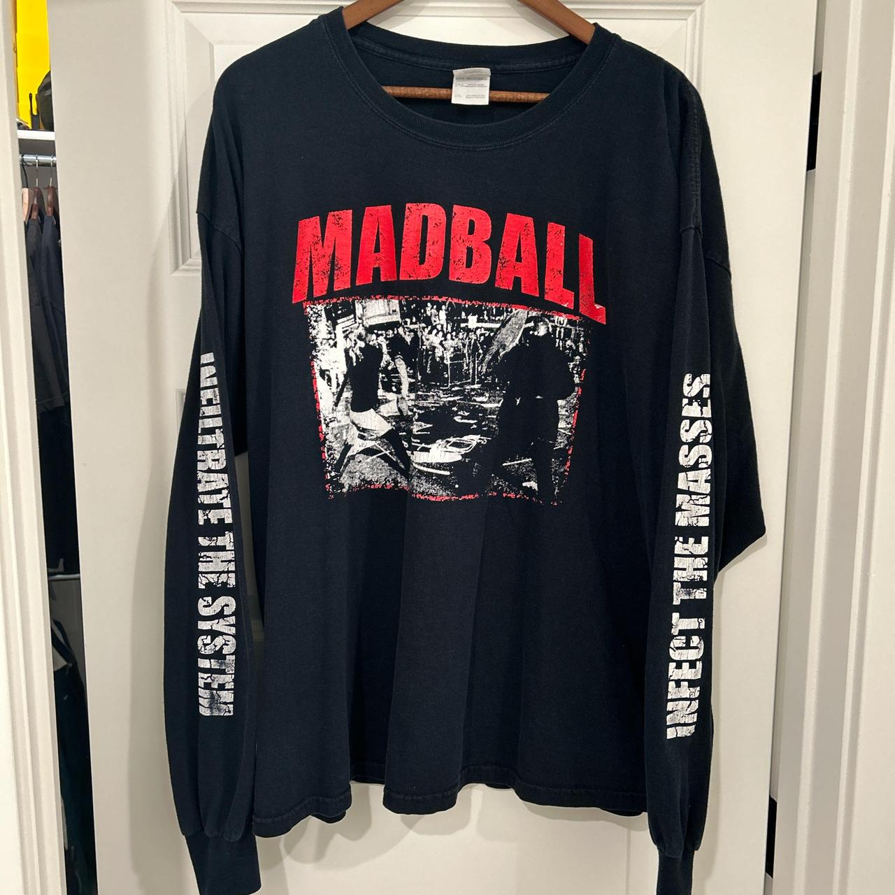 Vintage Infiltrate The System Madball LS Size... - Depop