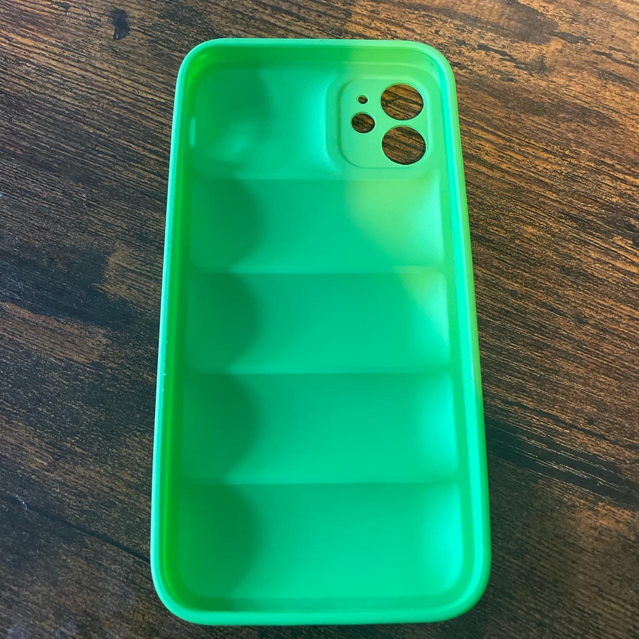 green nike puffer case for iphone 11, brand new,... - Depop