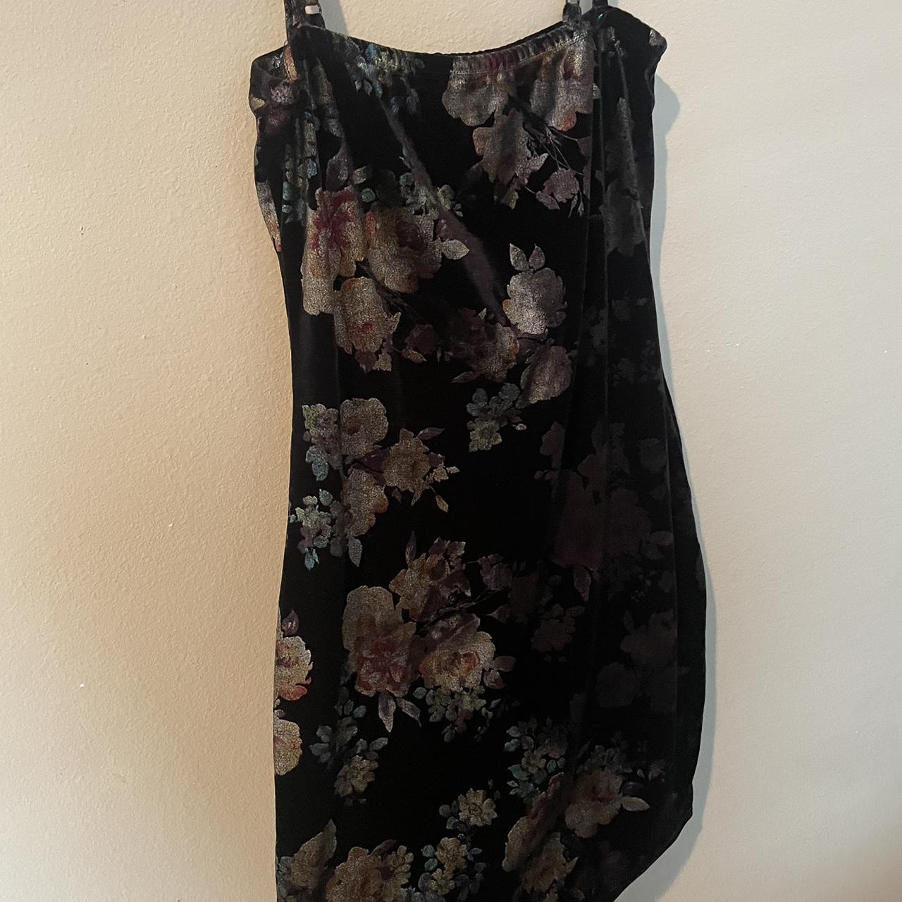 Shiny 90’s aesthetic dress with adjustable straps - Depop