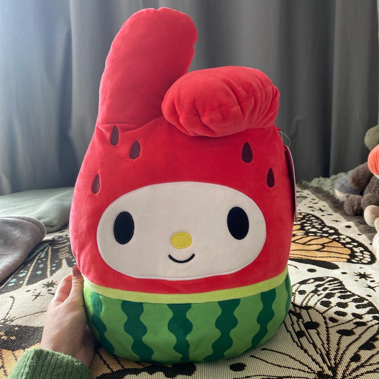 Watermelon my melody 12” squishmallow soft plush... - Depop
