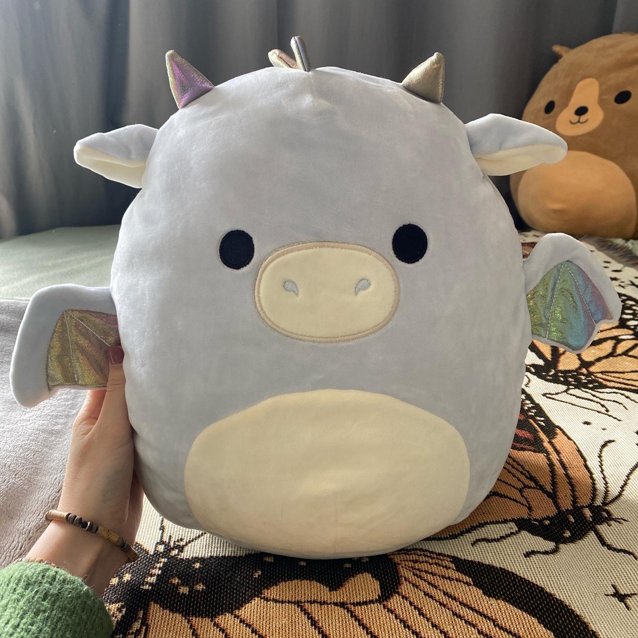 Kenny the dragon squishmallow 12” soft plush... - Depop