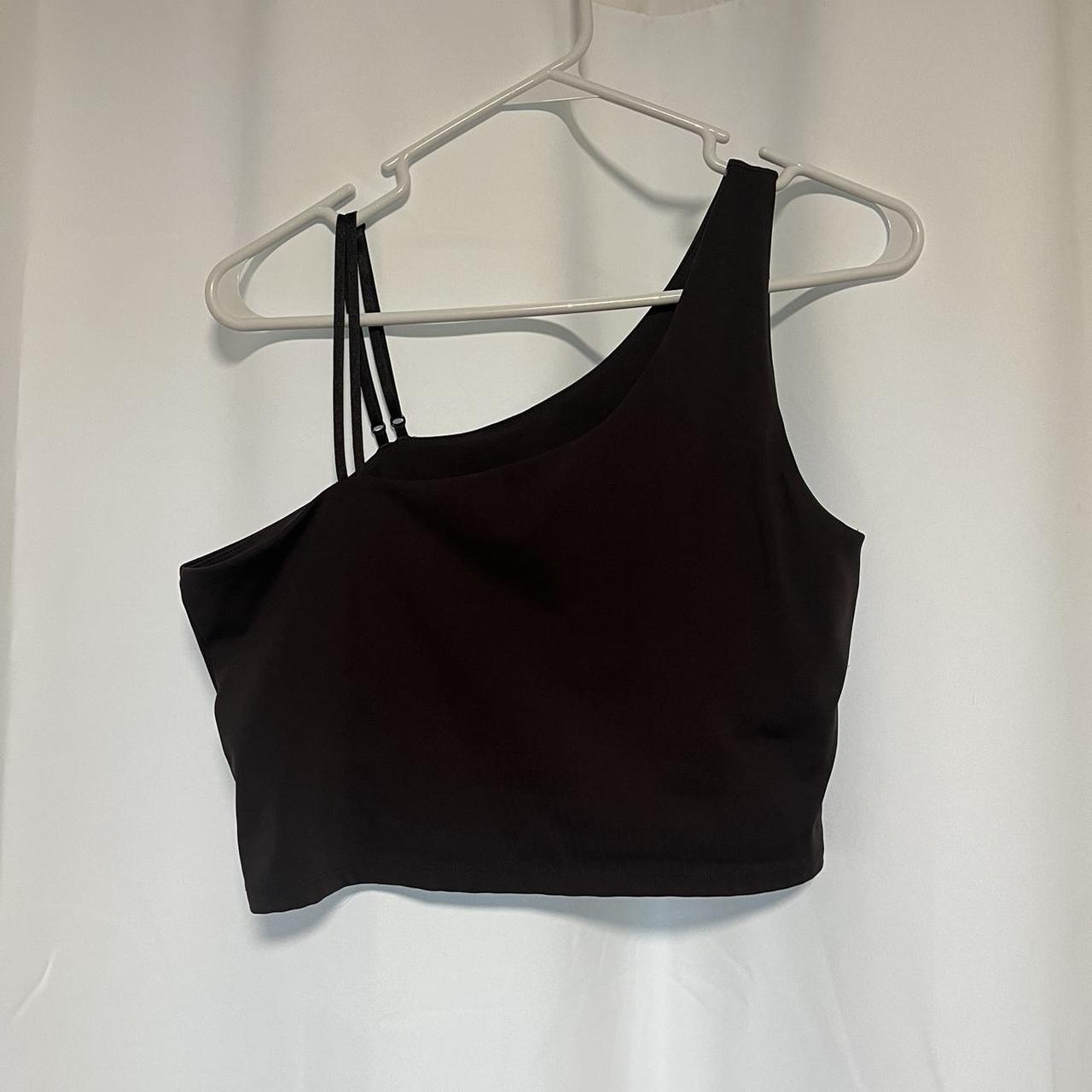 Buff bunny brown asymmetrical crop top. Love this... - Depop