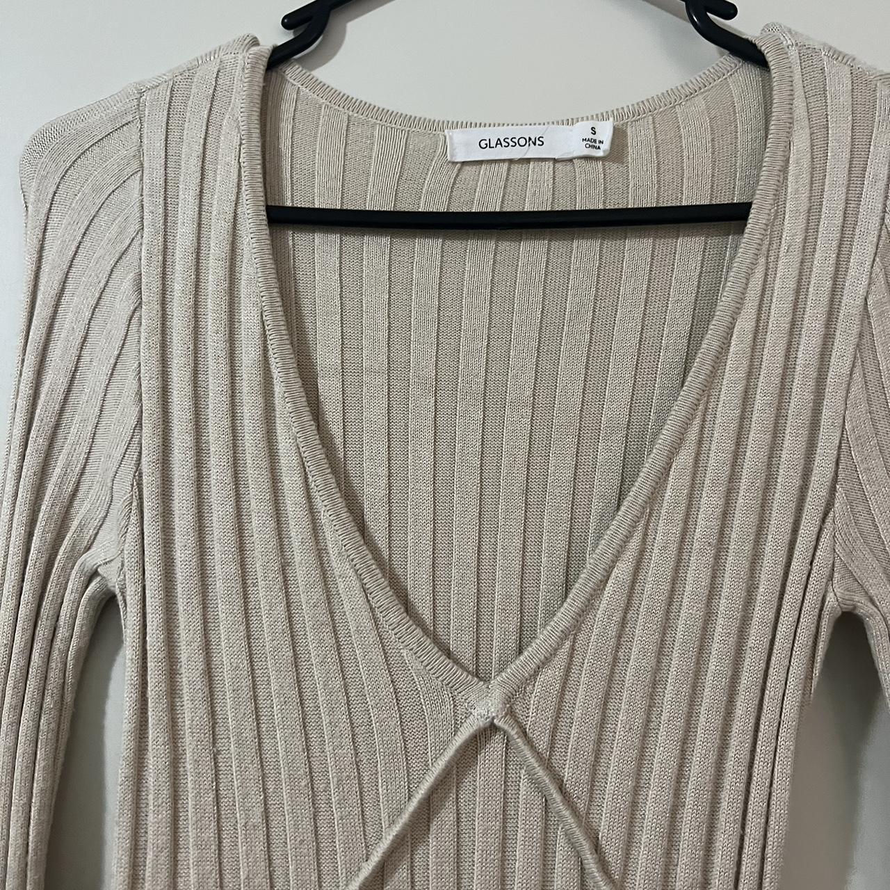Glassons Knit Long Sleeve Dress Size small Would... - Depop