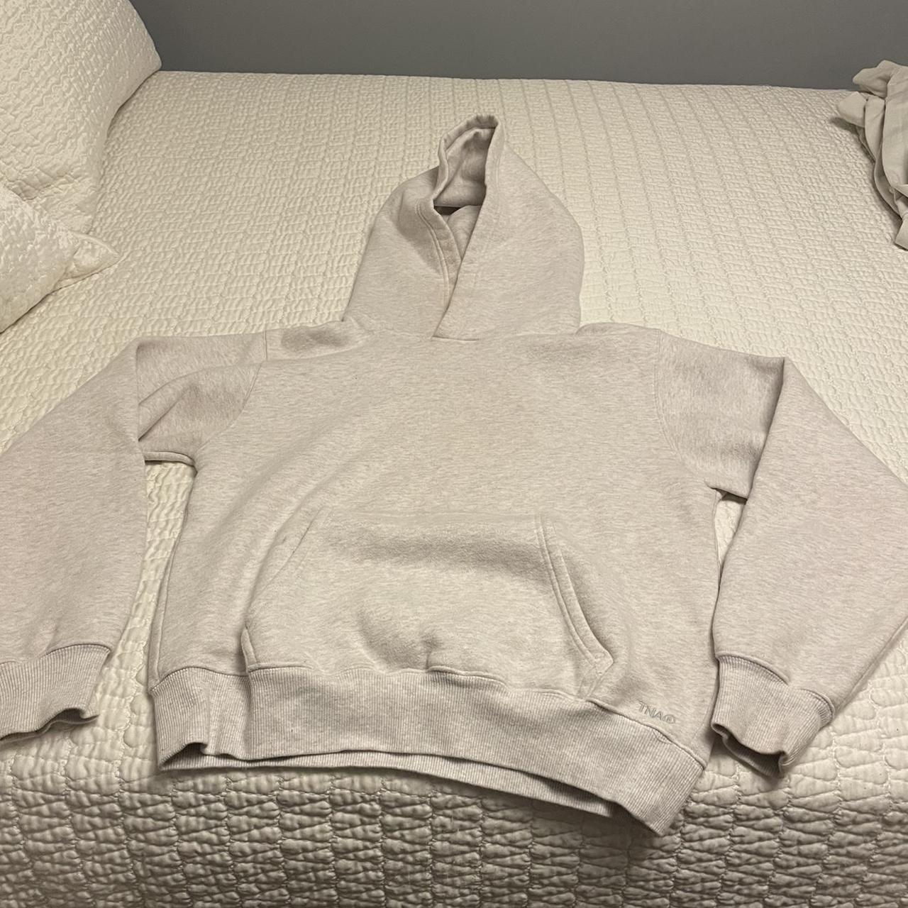Light heathered grey aritzia perfect hoodie. Good... - Depop