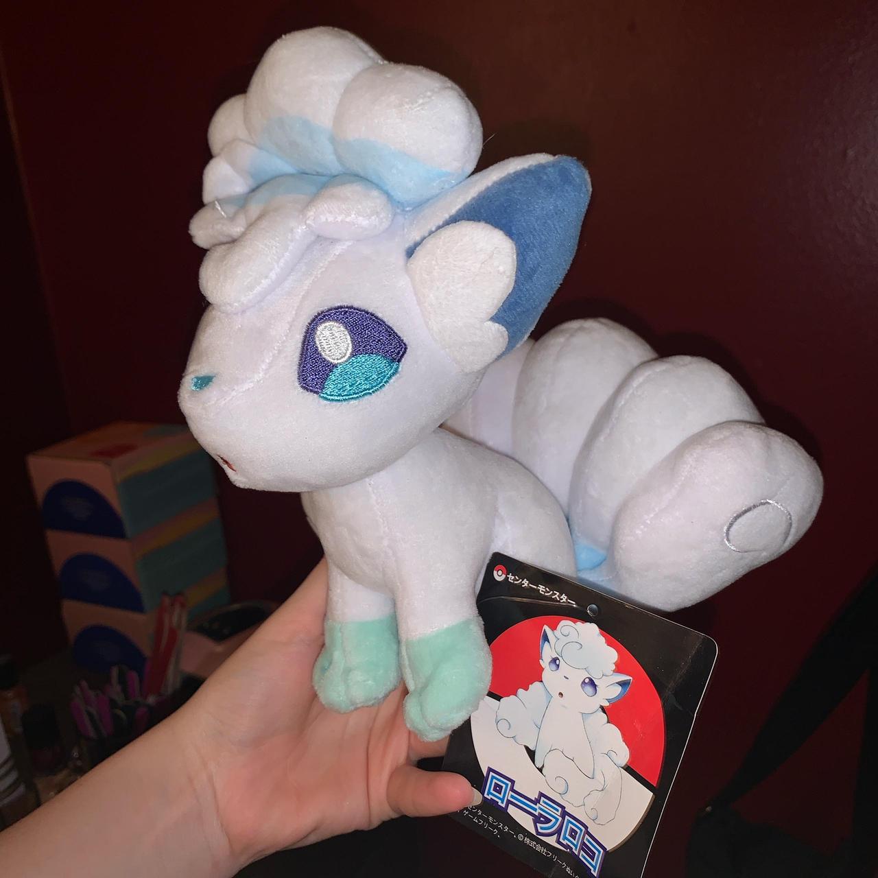brand new alolan vulpix plush with tags pokémon sun... - Depop