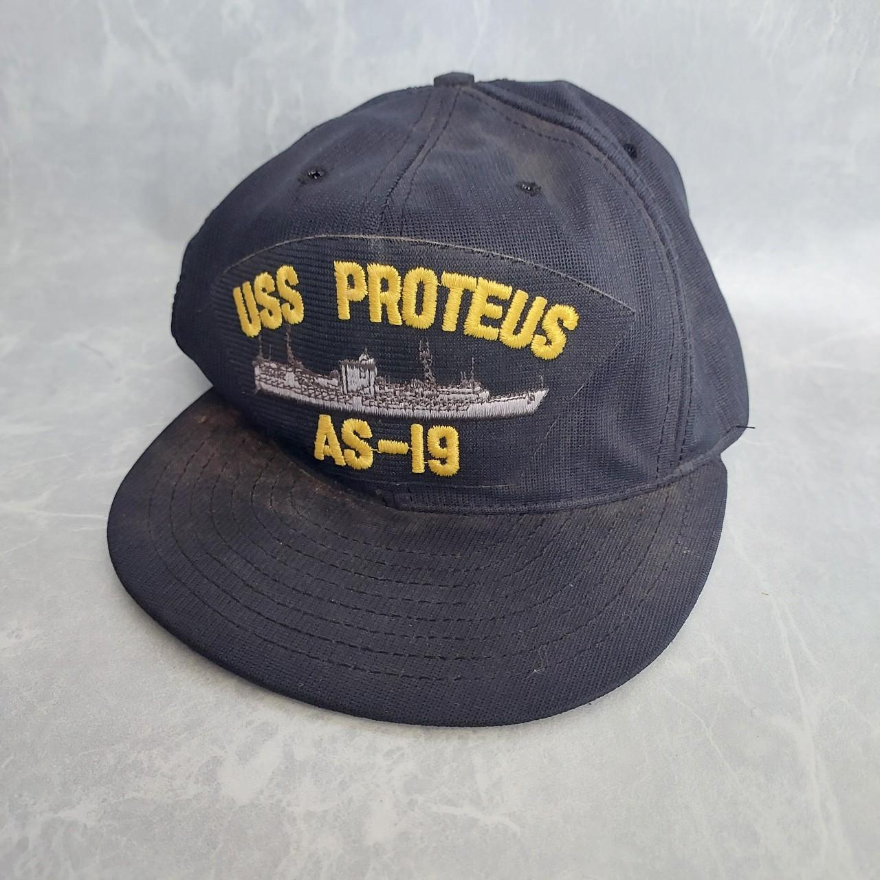True Vintage Navy cap Used condition Made in the... - Depop