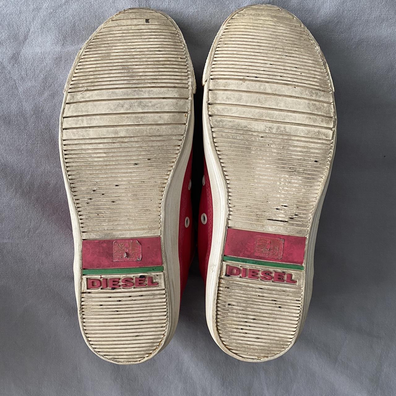 vintage pink diesel shoes US 10 but fits more like... - Depop