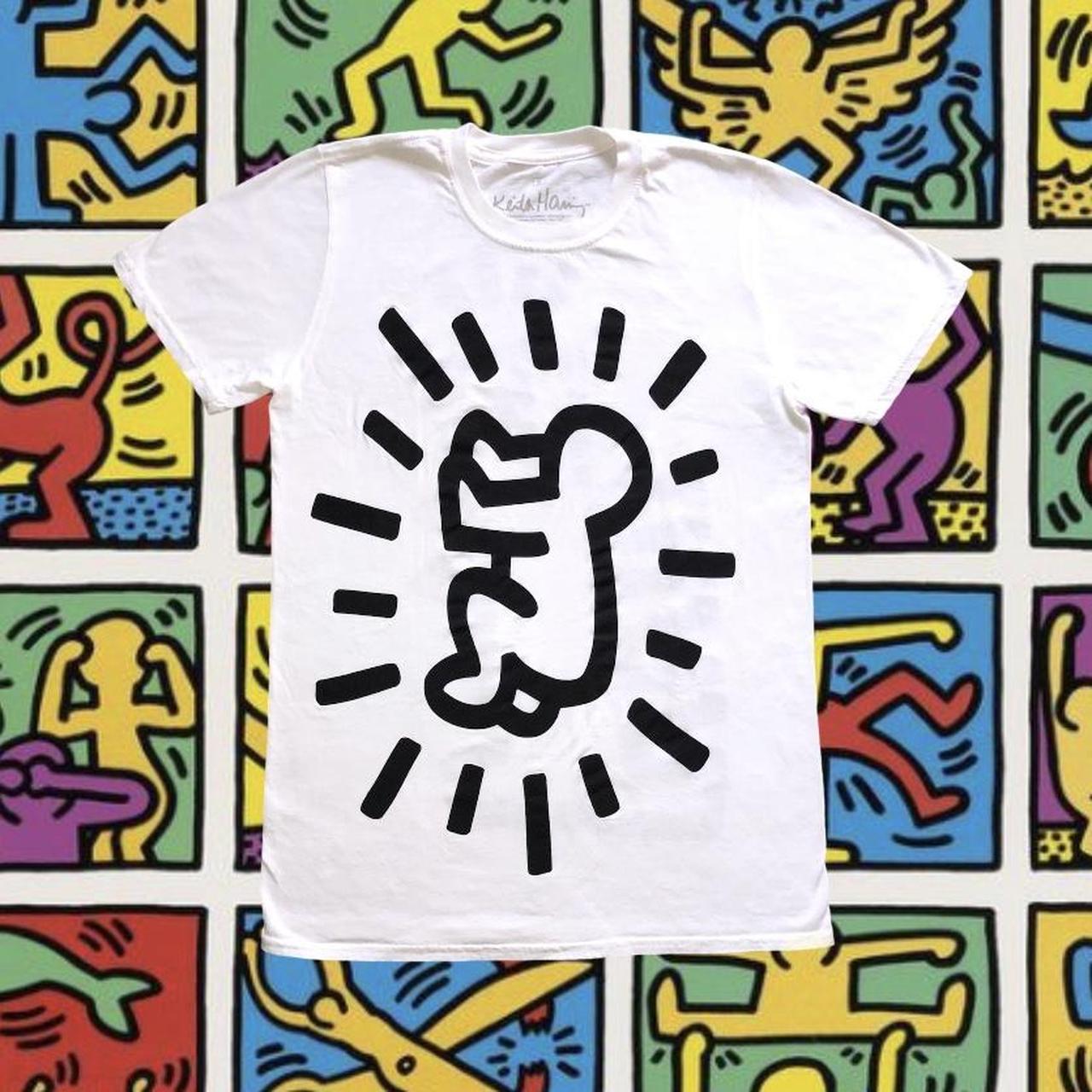 Official Keith Haring Men’s Graphic Tee Shirt Black... - Depop