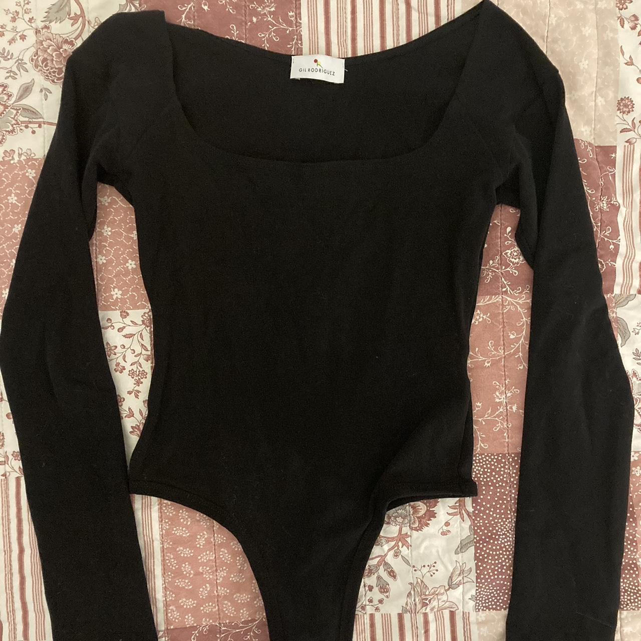 gil rodriguez square neckline black bodysuit so... - Depop