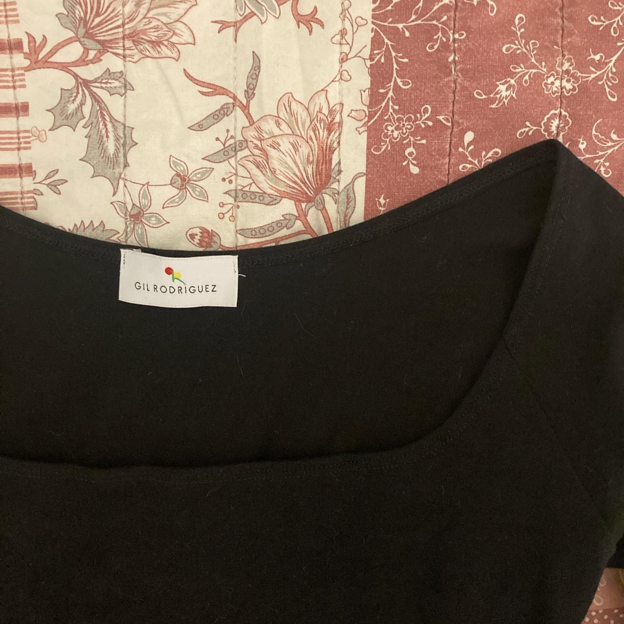 gil rodriguez square neckline black bodysuit so... - Depop