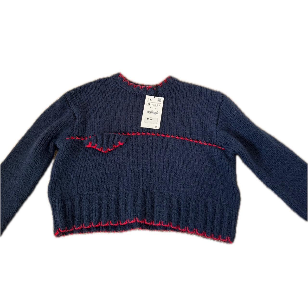 zara cropped sweater (was originally $45) - Depop