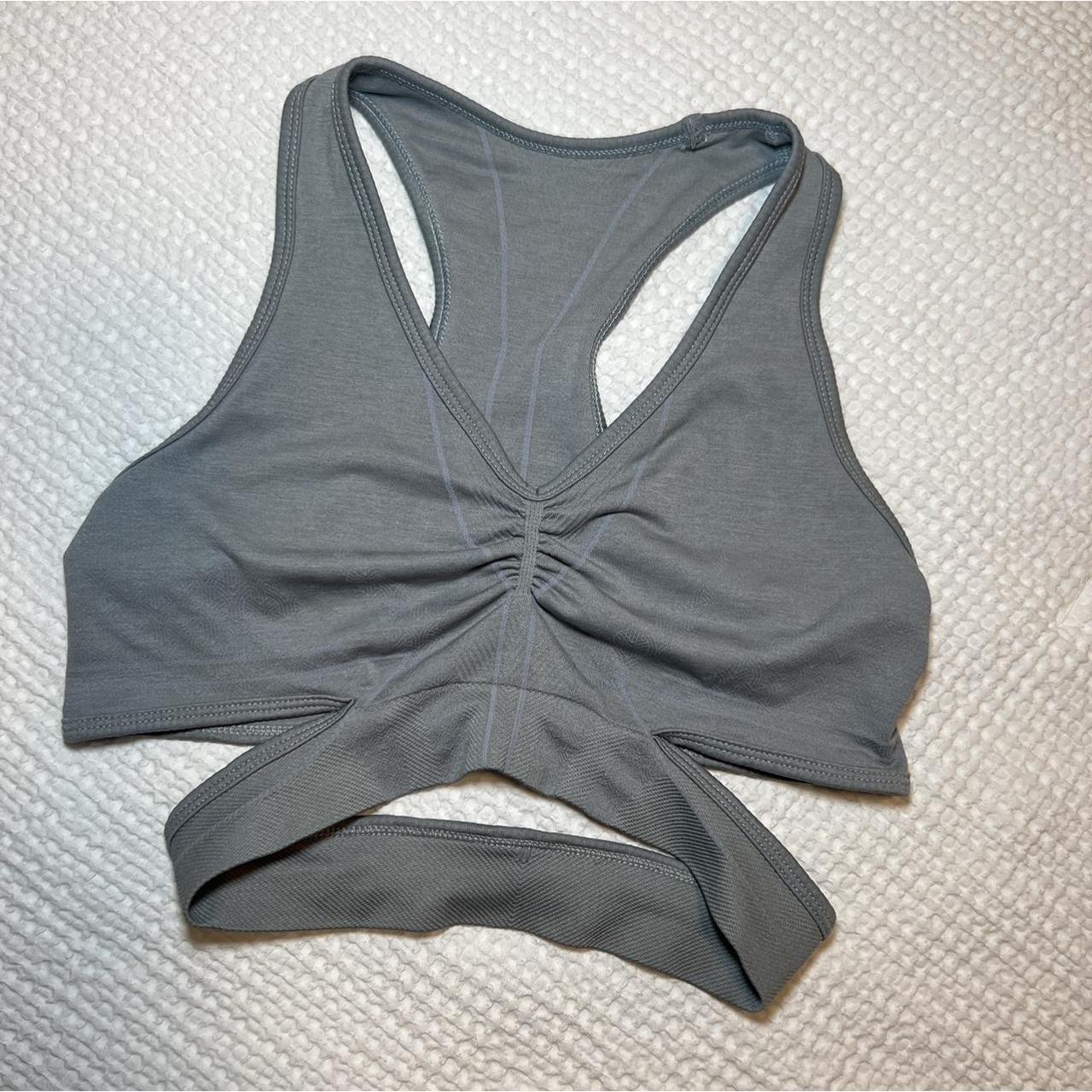 alphalete amplify stratus bra utility grey - Depop