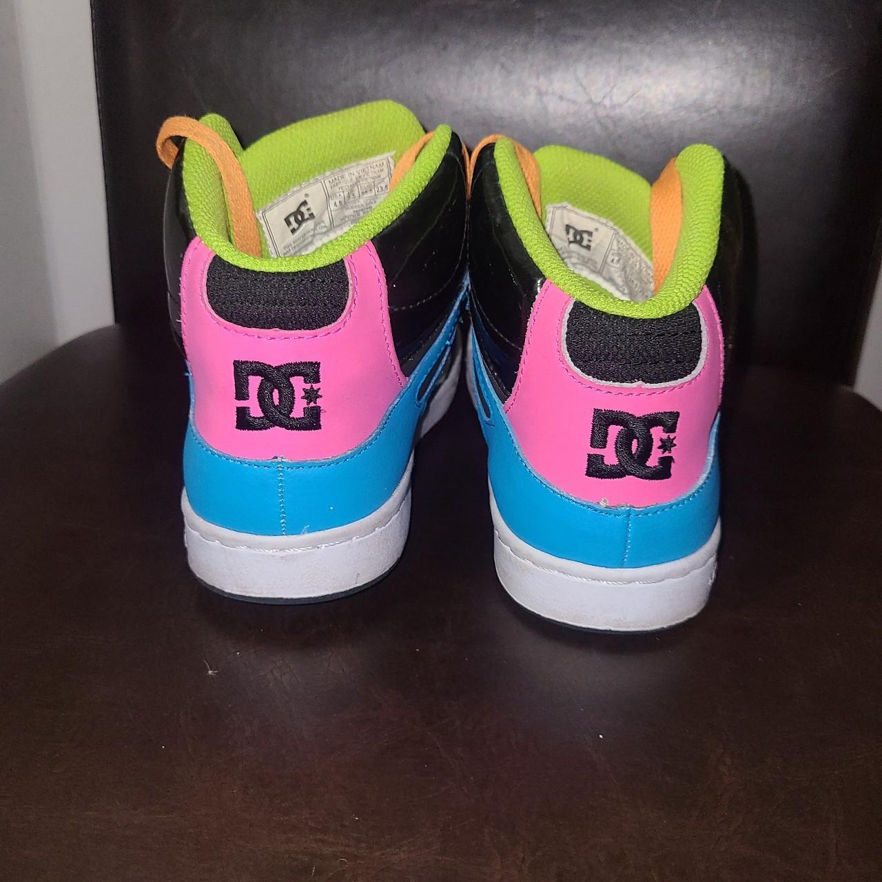 dc shoes high top multi colorblock scene core y2k... - Depop